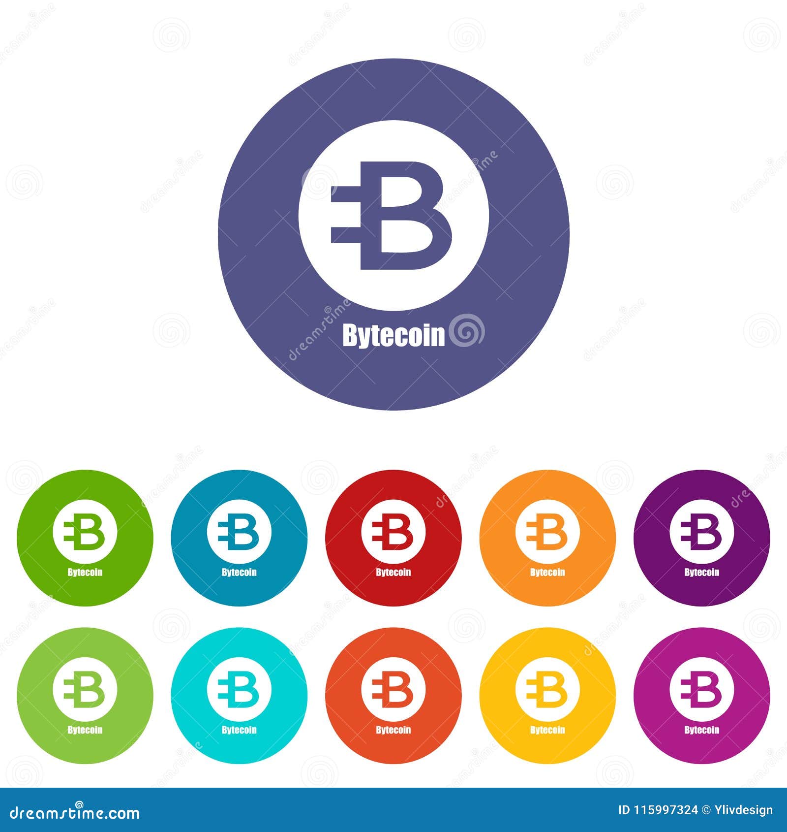 Icono De Bytecoin, Estilo Simple Ilustración del Vector - Ilustración ...