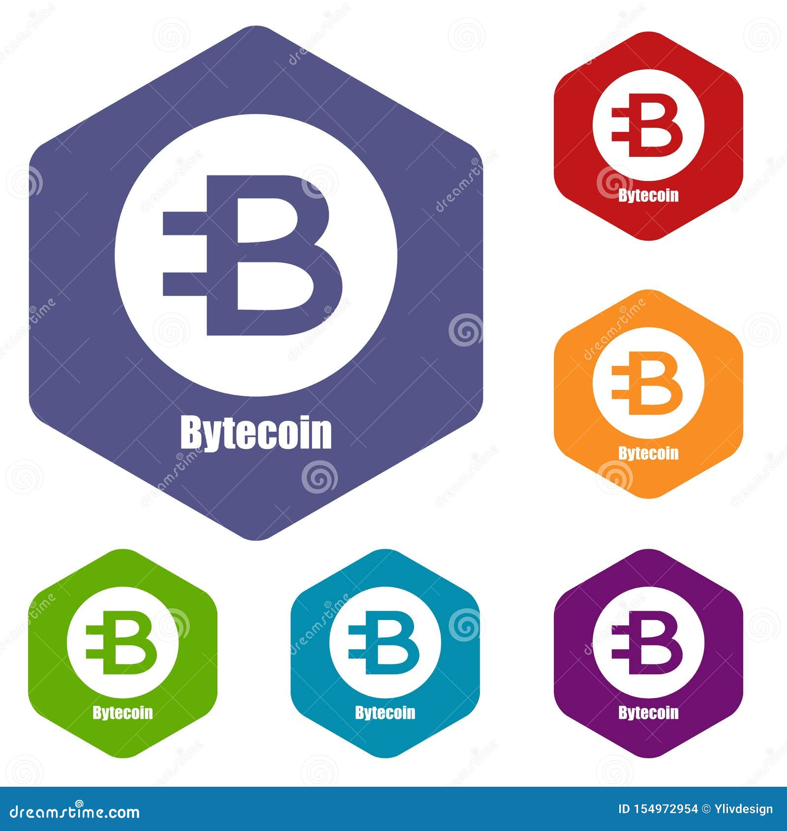 Icono De Bytecoin, Estilo Simple Ilustración del Vector - Ilustración de emblema, dinero: 154972954