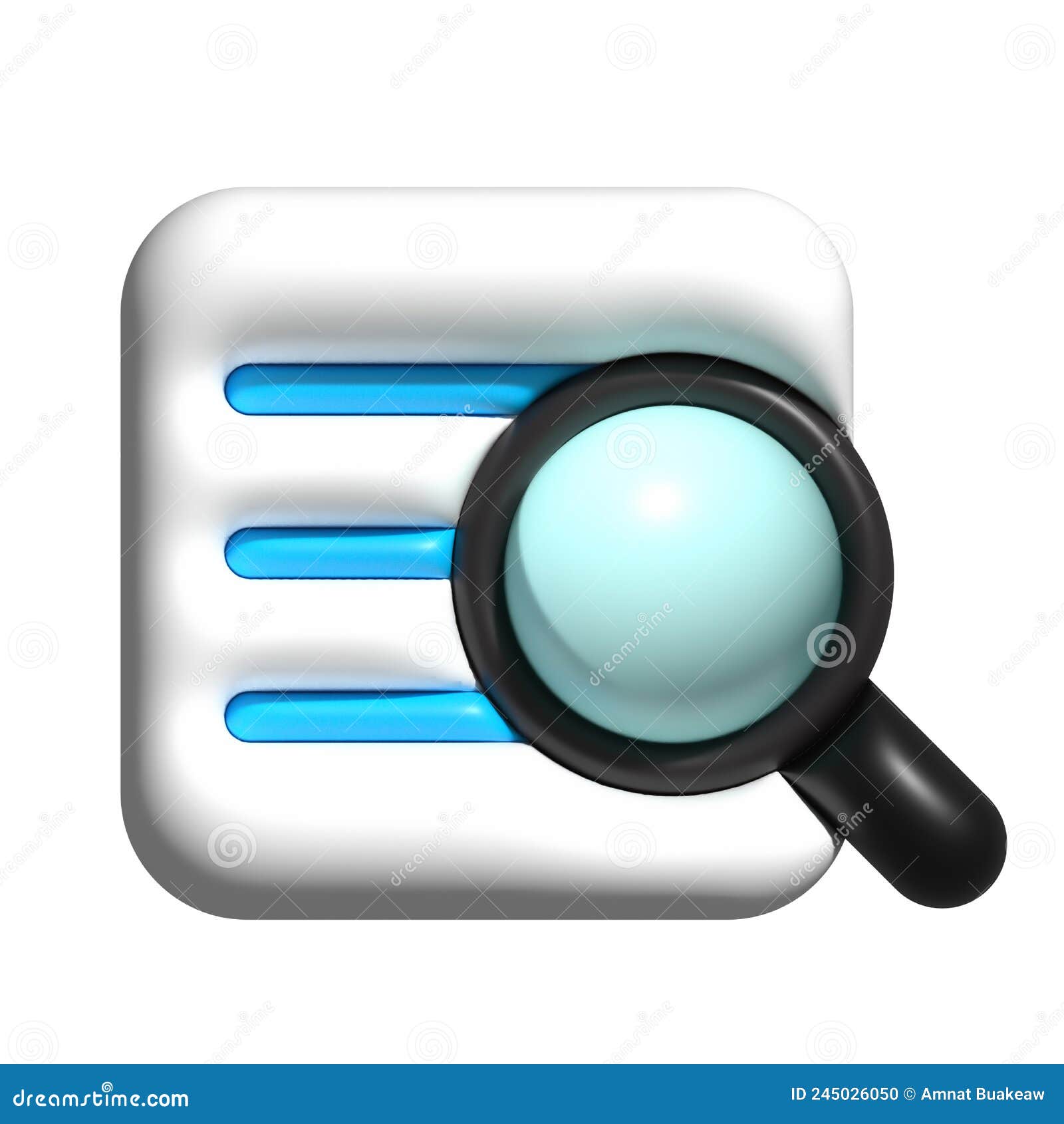 Icono De Búsqueda Botones De Búsqueda De Documentos Para El Icono Emoji Stock de ilustración ...