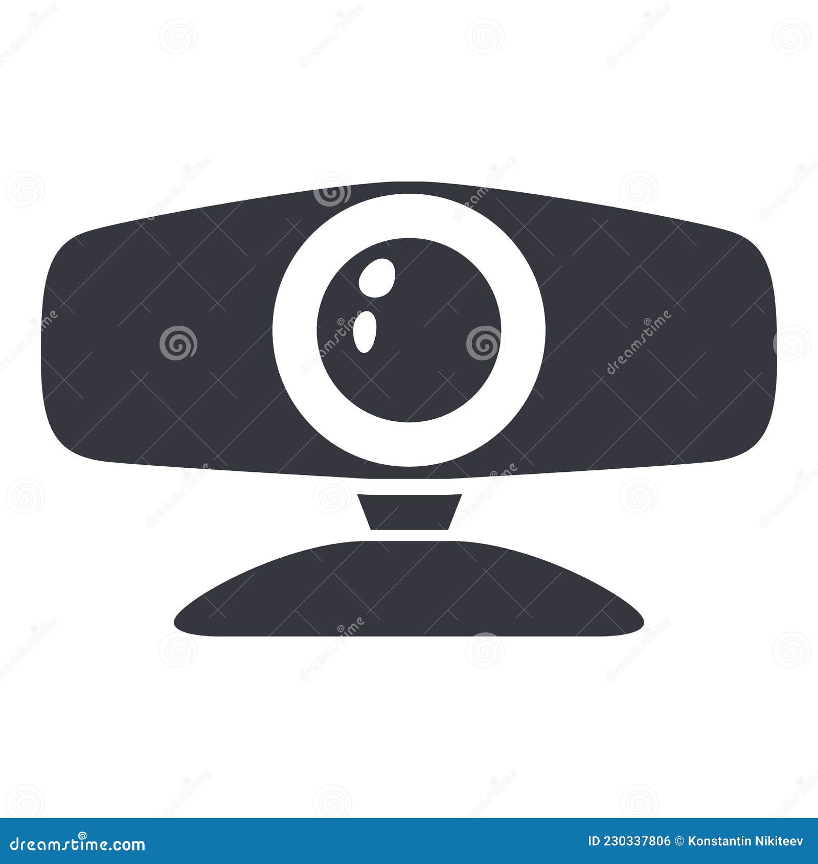 Icono De Cámara Web. Símbolo De Webcam Básico Vector Ilustración del ...
