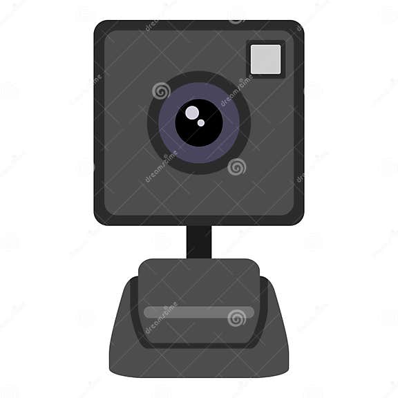 Icono De Cámara Web. Símbolo De Webcam Plano Vectorial Ilustración del ...