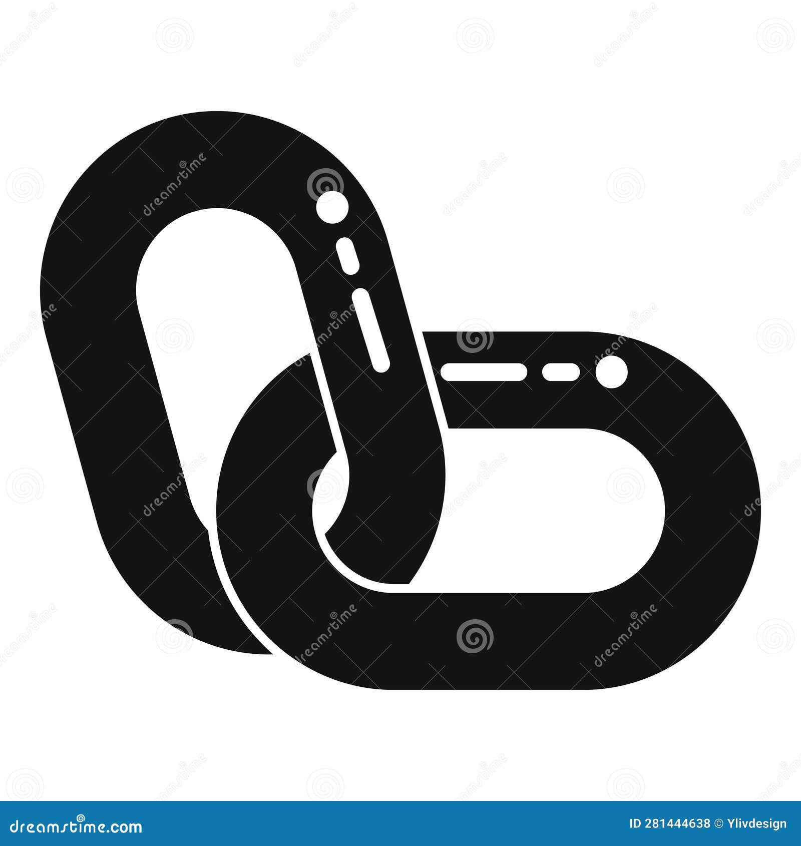 Icono De Cadena De Red Vector Simple. Sistema De Internet Ilustración ...