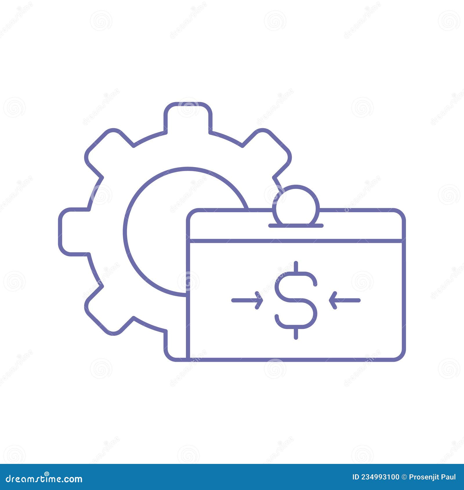 Icono De Caja De Cobros Y Divisa Ilustración del Vector - Ilustración ...