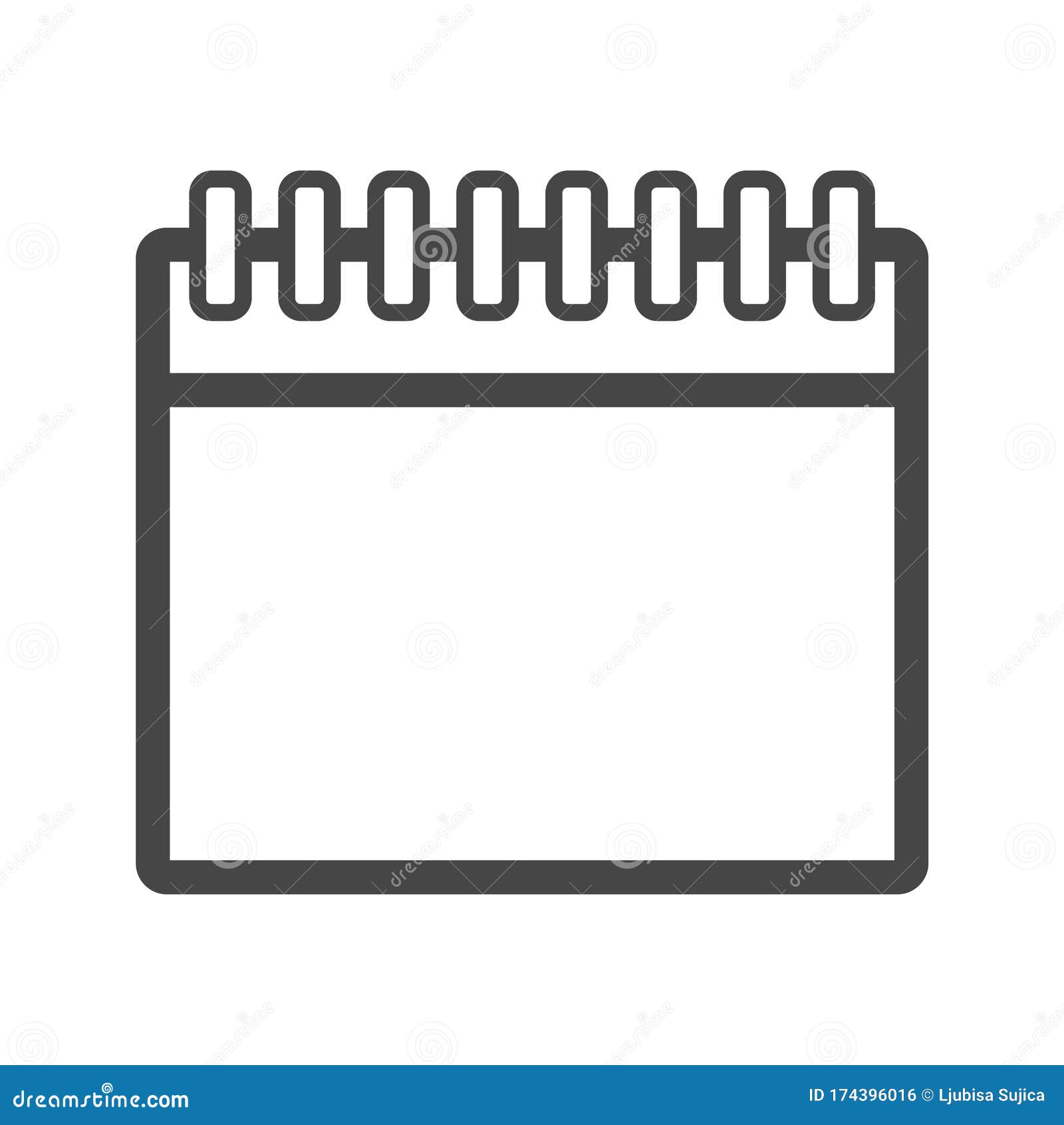 Icono de calendario ilustración del vector. Ilustración de interfaz ...