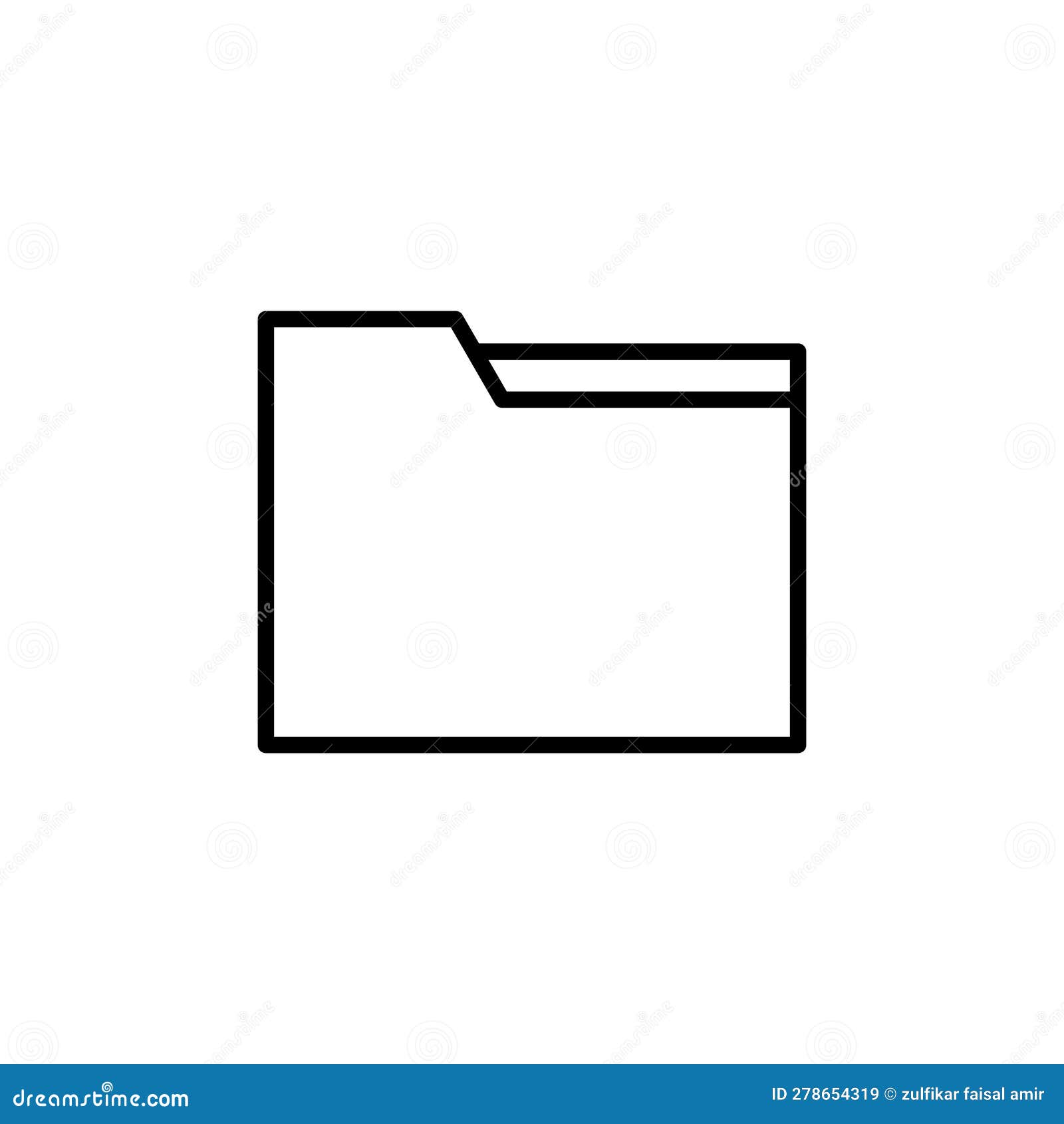 Icono De Carpeta . Icono De Vector De Carpetas Ilustración del Vector ...