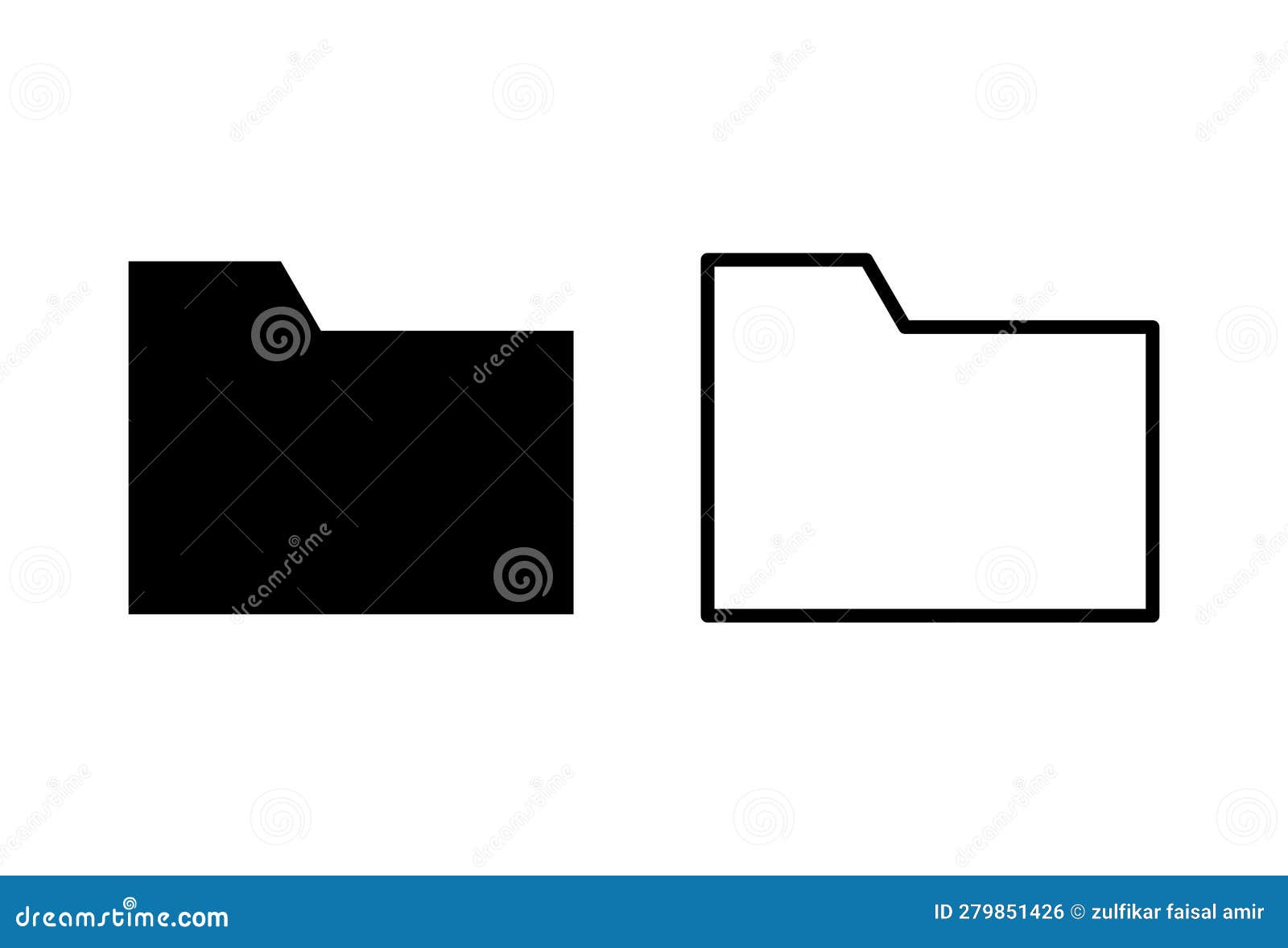 Icono De Carpeta . Icono De Vector De Carpetas Ilustración del Vector ...