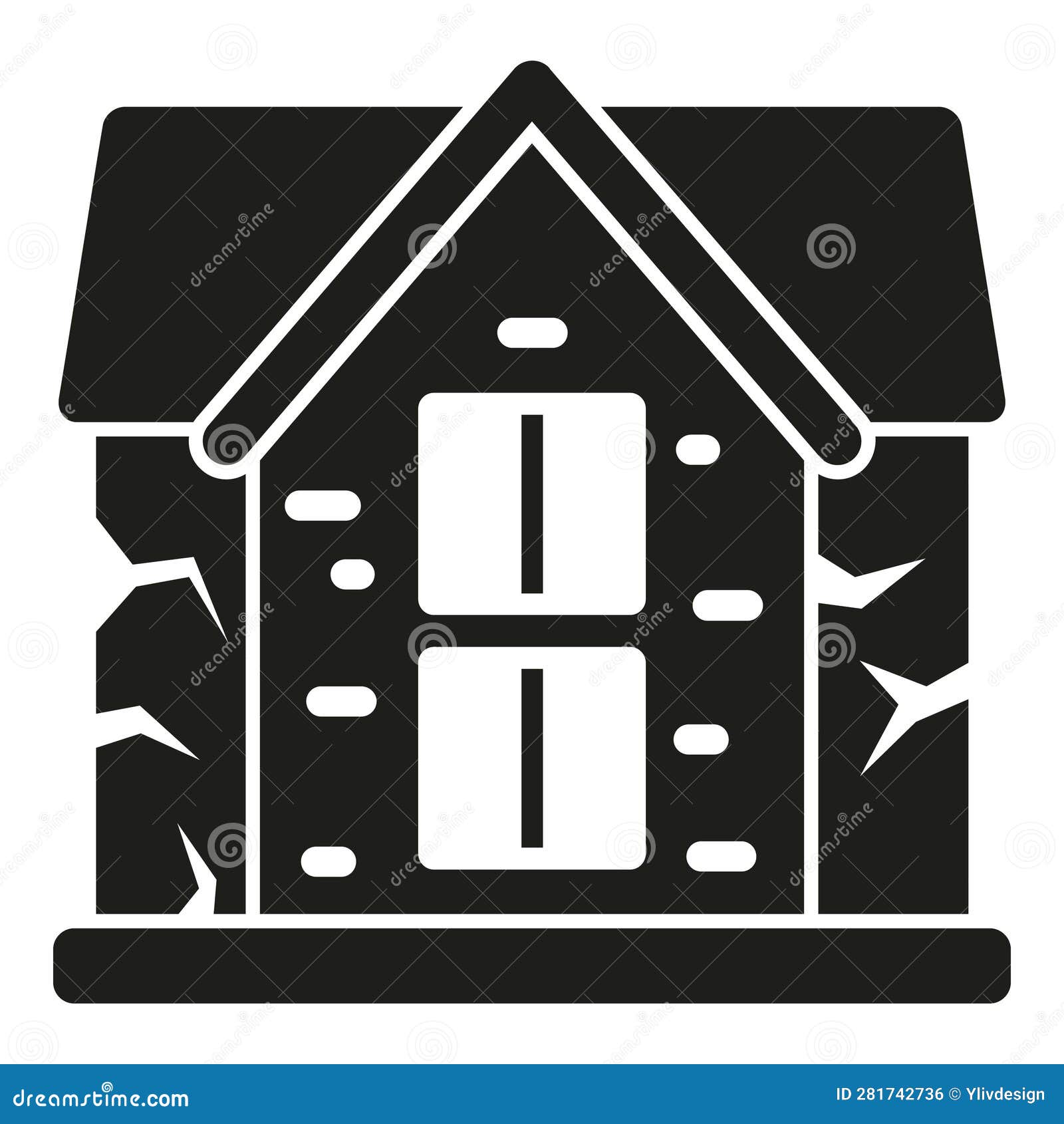 Icono De Casa Fantasma Simple Vector. Edificio Espeluznante Ilustración ...