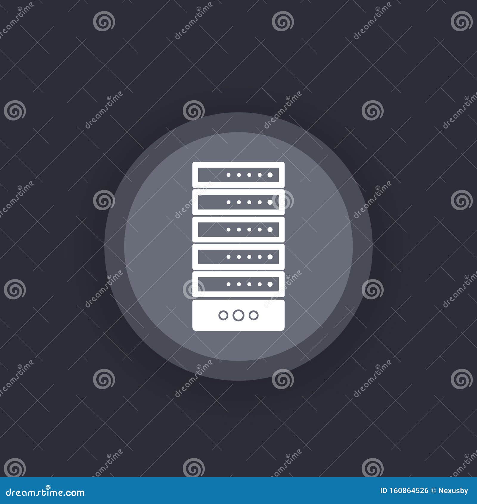 Icono De Centro De Datos, Rack De Servidor Ilustración del Vector ...
