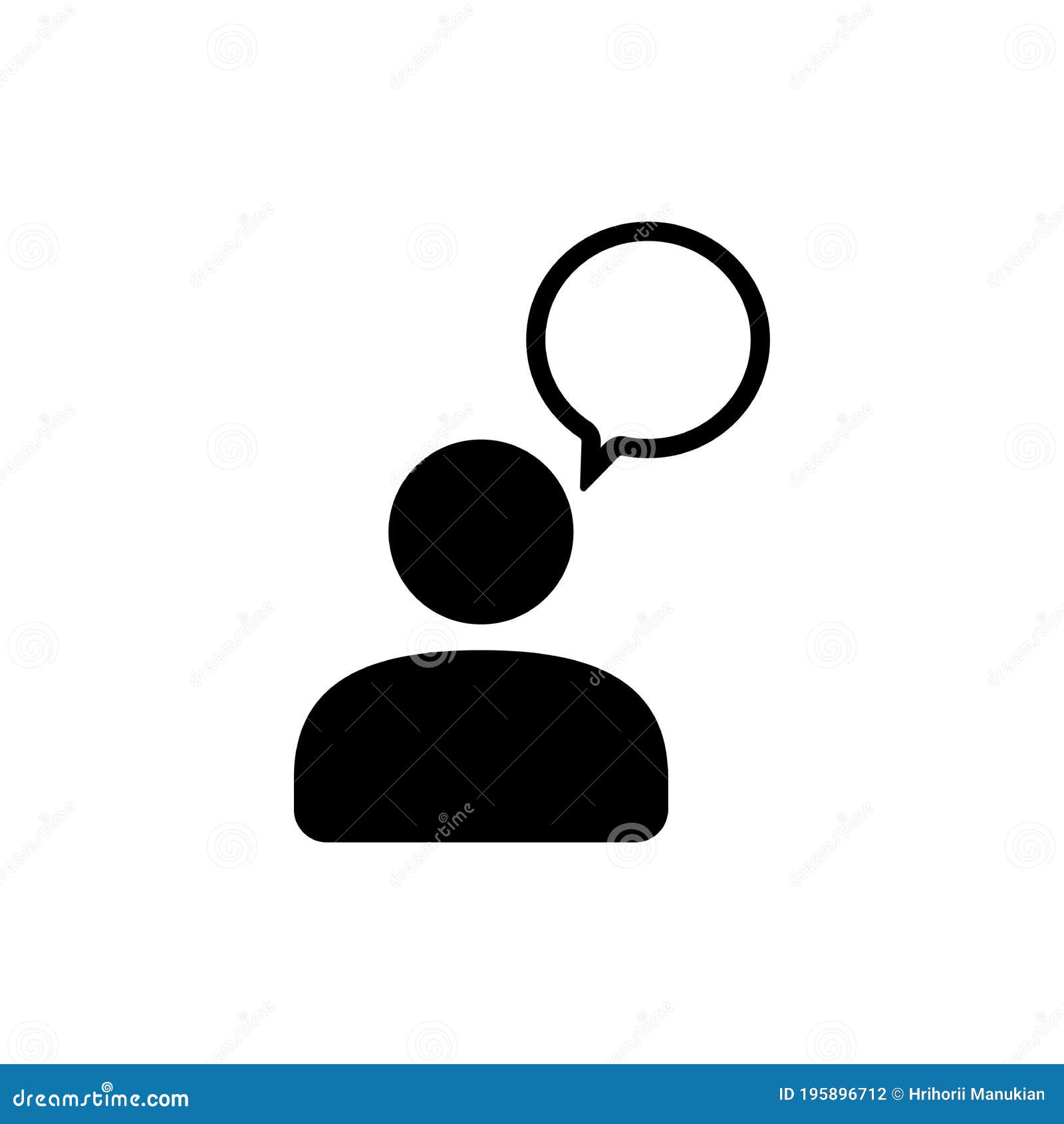 Icono De Chat. Uno De Los Iconos De Set Web Ilustración del Vector ...