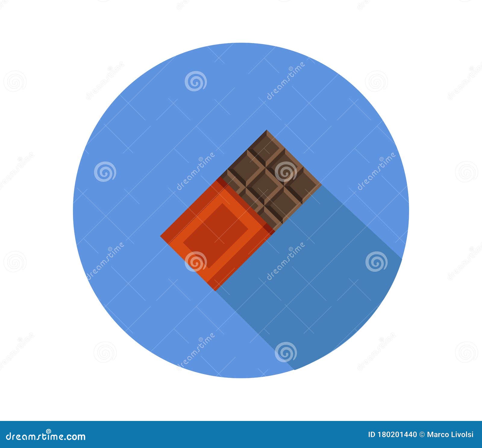 Icono De Chocolate Ilustrado En Vector Sobre Fondo Blanco Stock de ...