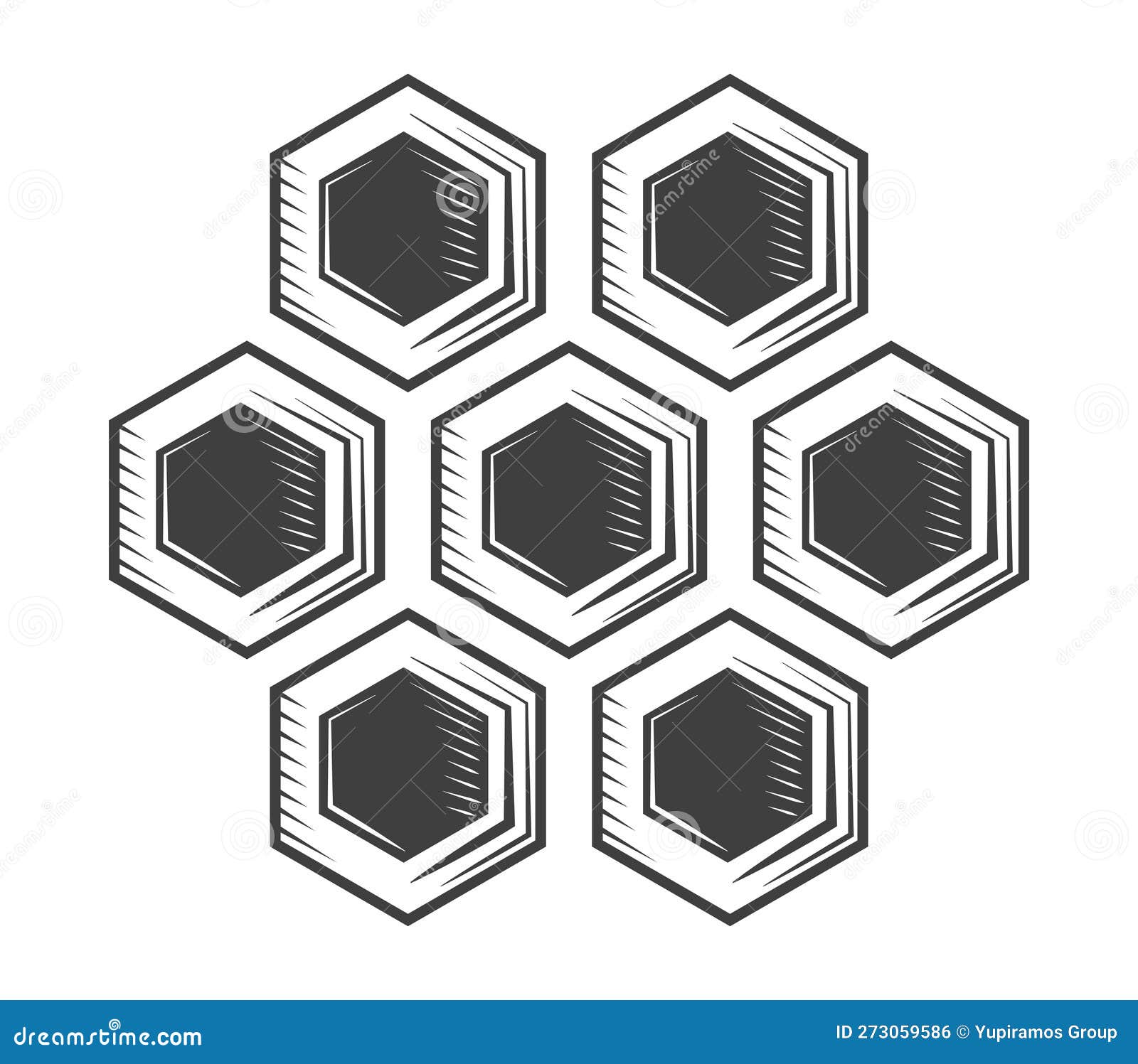 Icono de colmena aislado ilustración del vector. Ilustración de ...