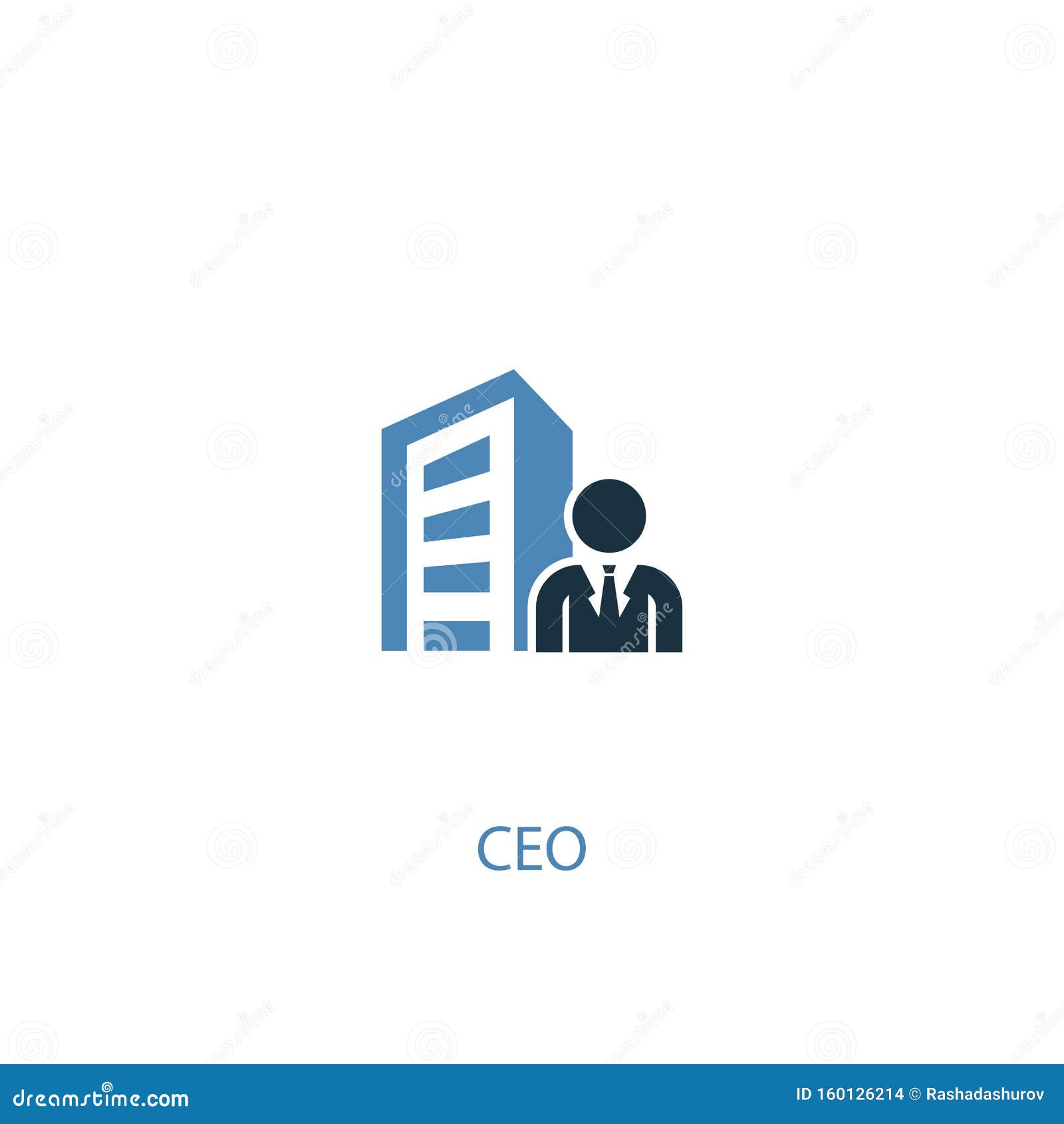 Icono De Color Del Concepto De CEO 2. Simple Ilustración del Vector ...