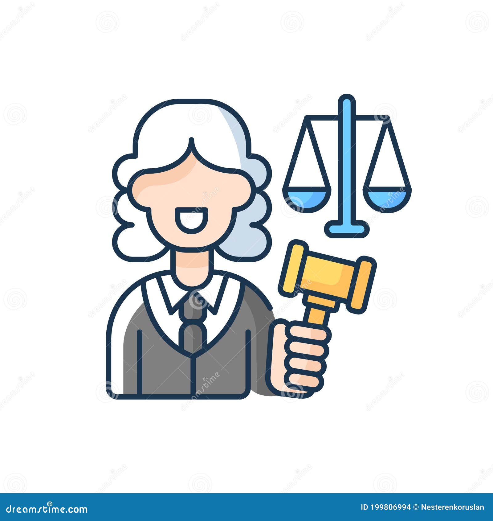 Icono De Color RGB Del Sector De La Justicia Ilustración del Vector ... Icono De Color RGB Del Sector De La Justicia Ilustración del Vector ...