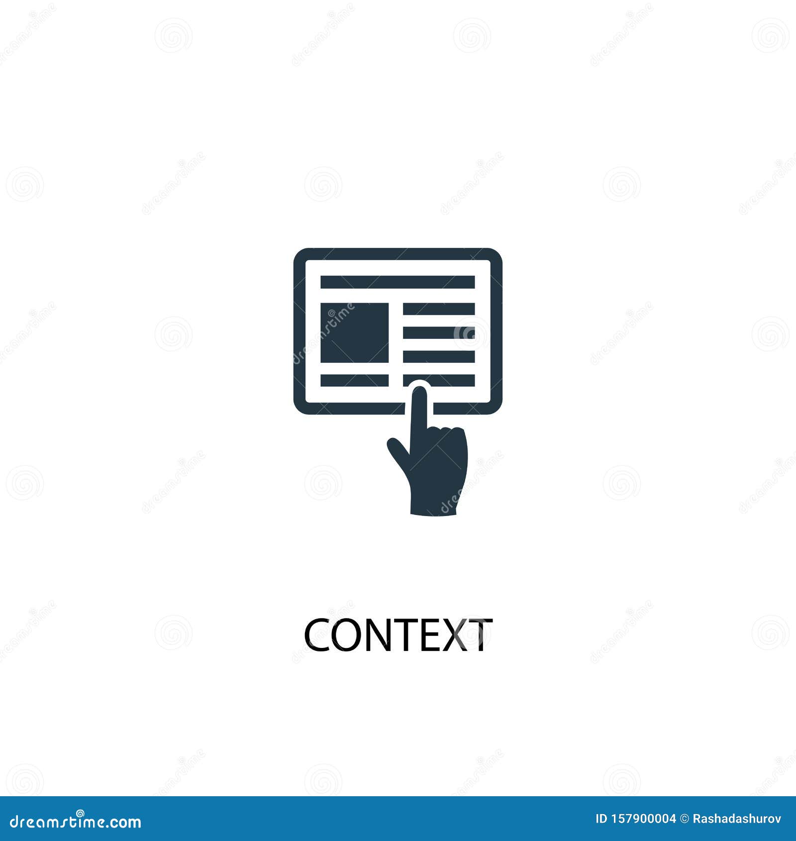 Icono De Contexto. Elemento Simple Ilustración del Vector - Ilustración ...