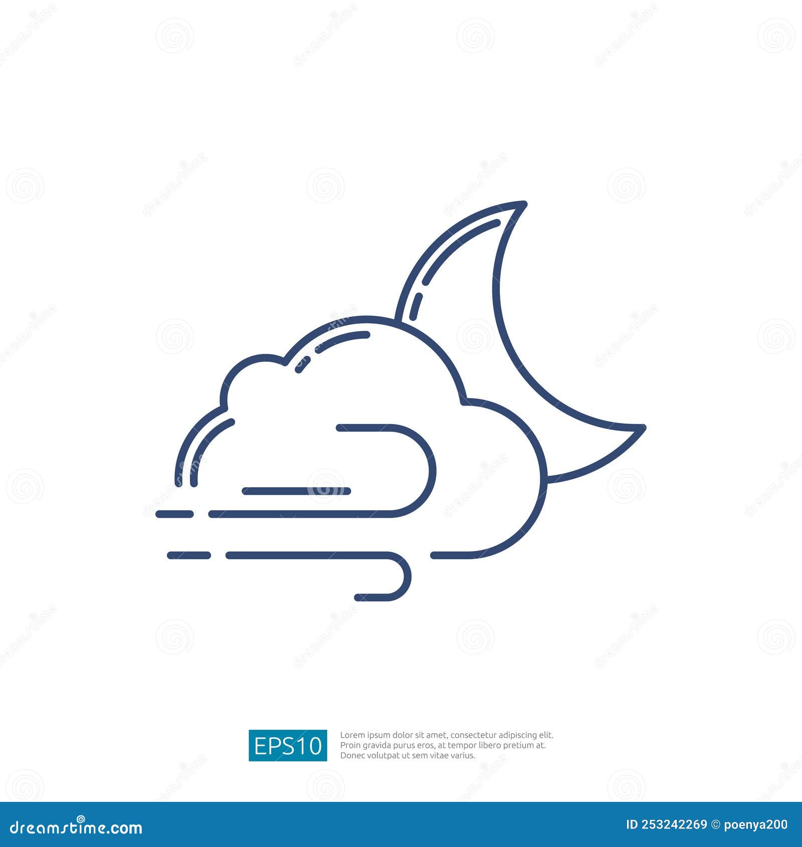 Icono De Contorno De Soplo De Viento Ilustración del Vector ... Icono De Contorno De Soplo De Viento Ilustración del Vector ...