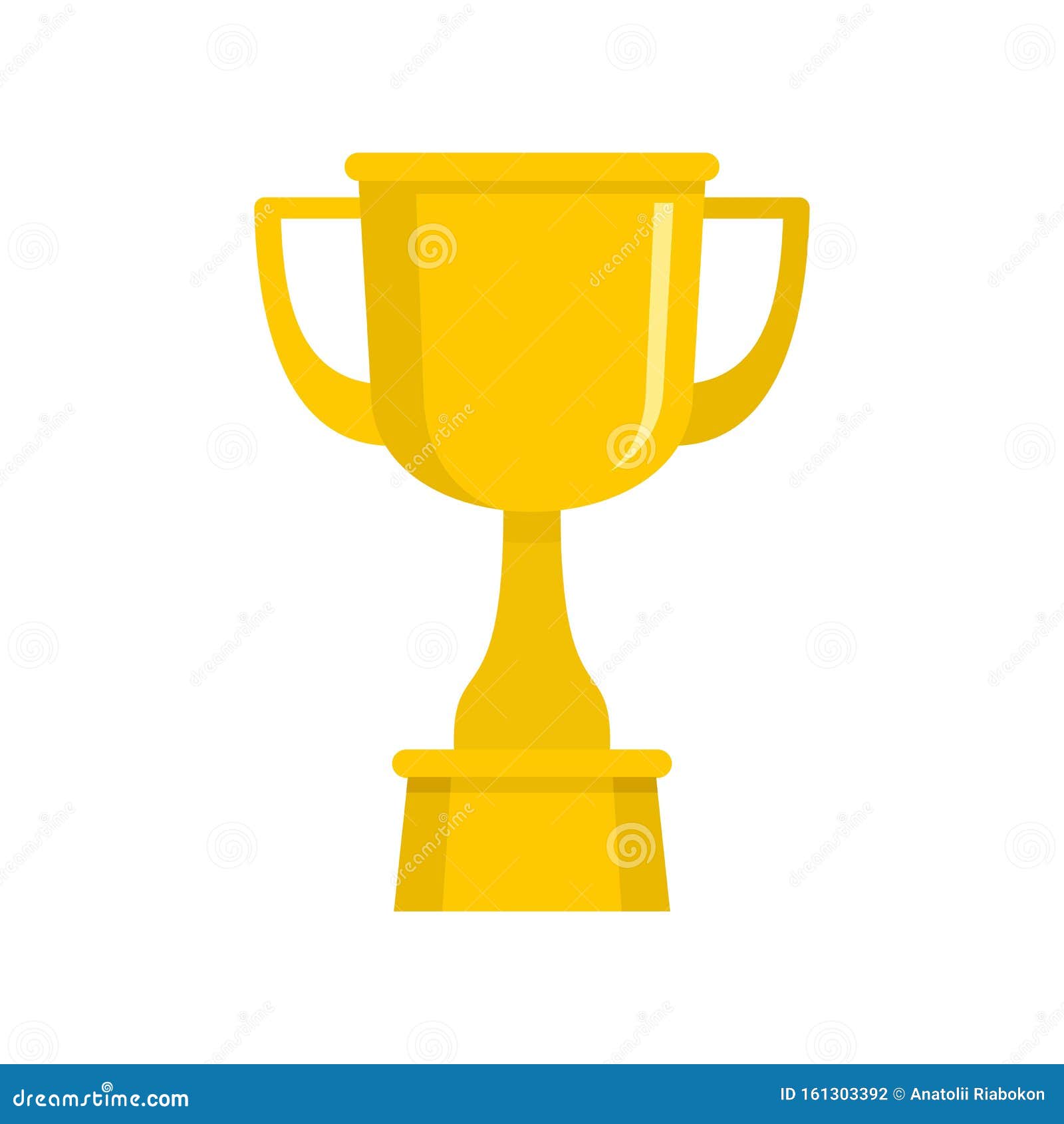 Icono De Copa De Oro, Estilo Plano Ilustración del Vector - Ilustración ...