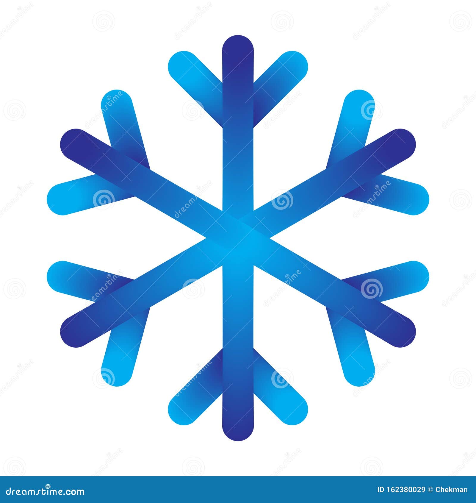 Icono De Copo De Nieve - Vector Stock de ilustración - Ilustración de ...