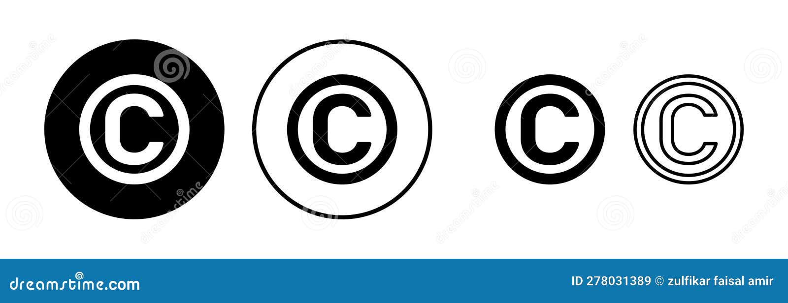 Icono De Copyright . Símbolo De Copyright Ilustración del Vector ...