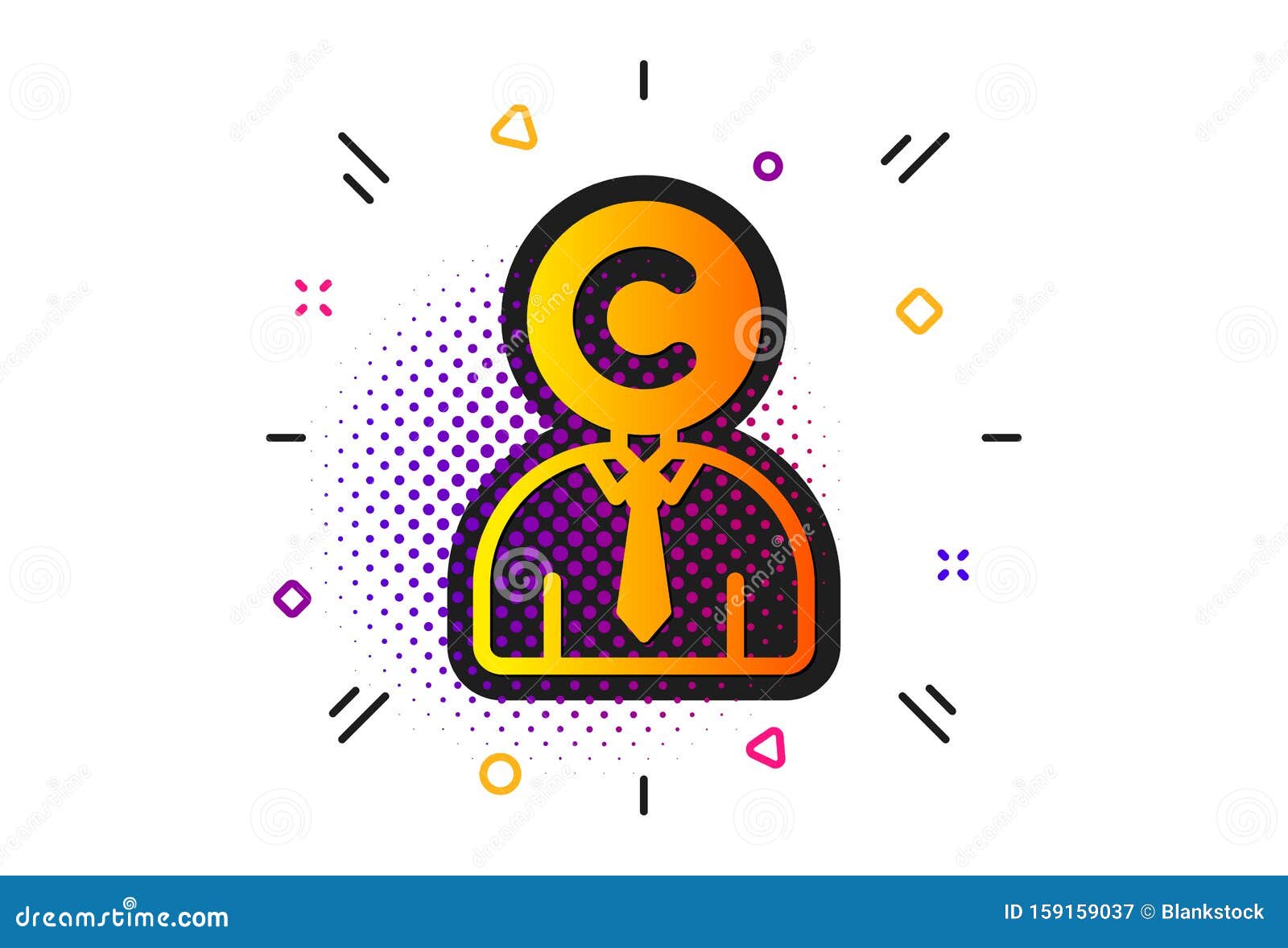 Icono De Copyright. Signo Del Escritor. Vector Ilustración del Vector ...