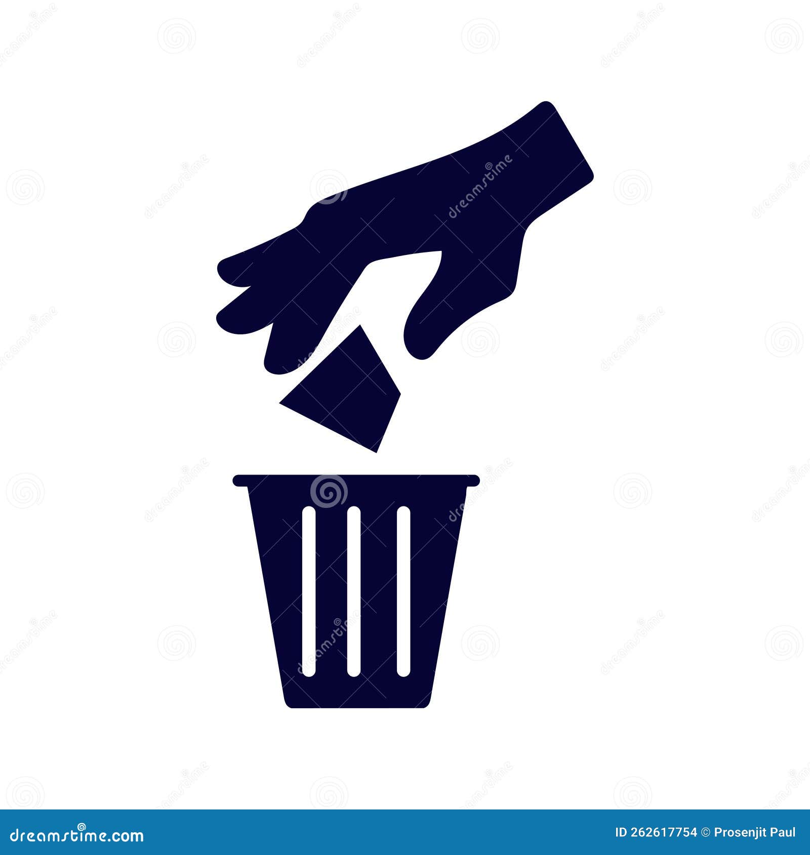 Icono De Cubo De Basura Ilustración Del Vector Ilustración De Ambiente