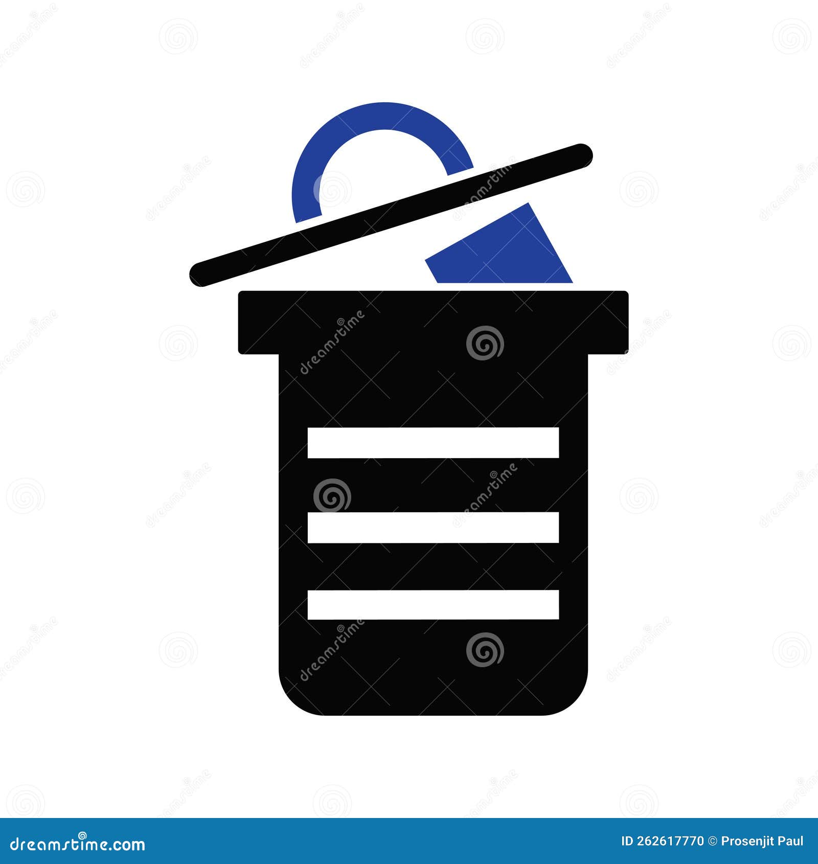 Icono De Cubo De Basura Ilustración Del Vector Ilustración De Limpio