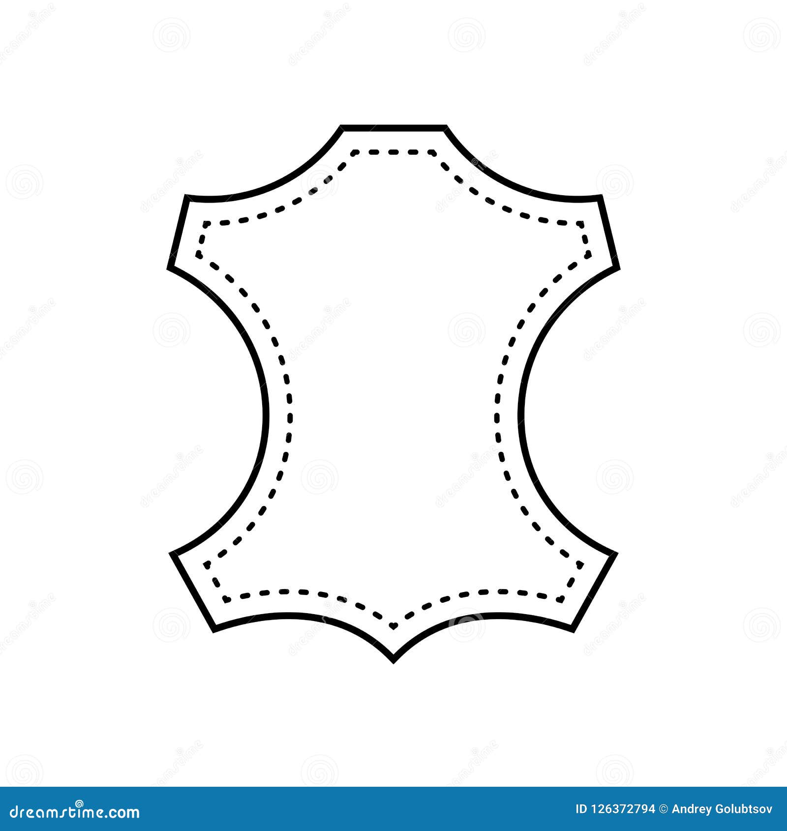 Icono De Cuero Del Esquema Del Vector Del Logotipo Ilustración del ...