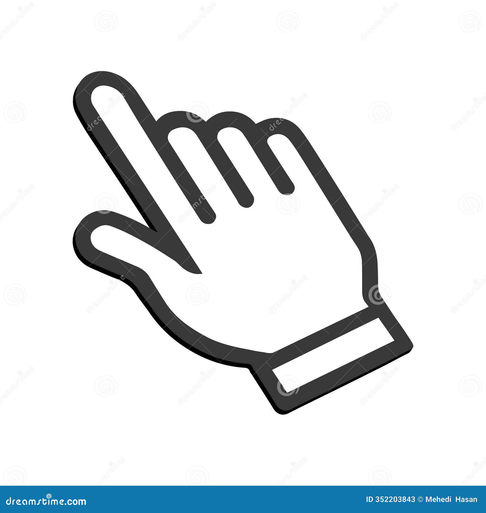 Icono De Cursor De Flecha De Computadora Aislado Ilustración del Vector - Ilustración de flecha ...