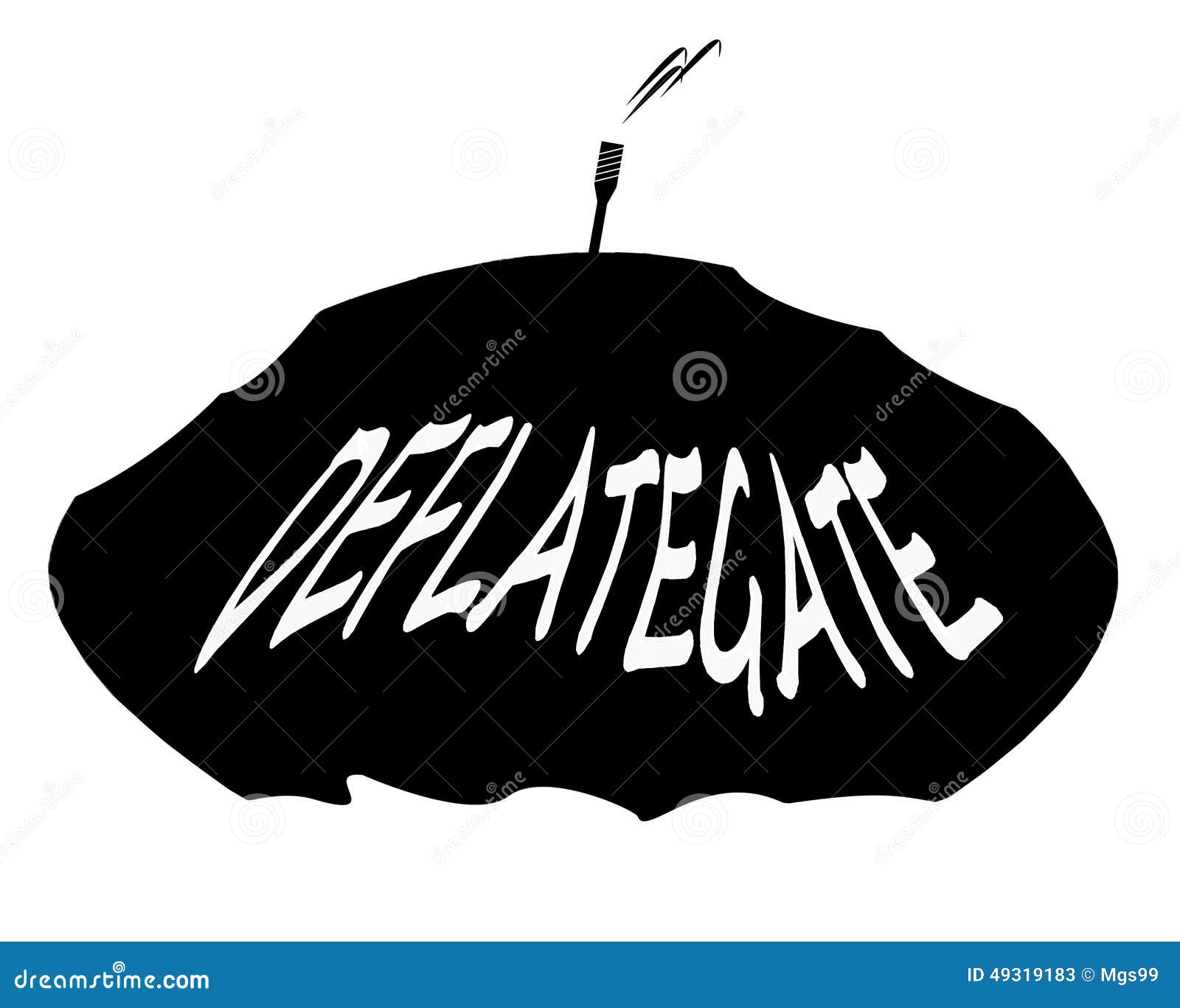 Icono de Deflategate stock de ilustración. Ilustración de utilizado ...