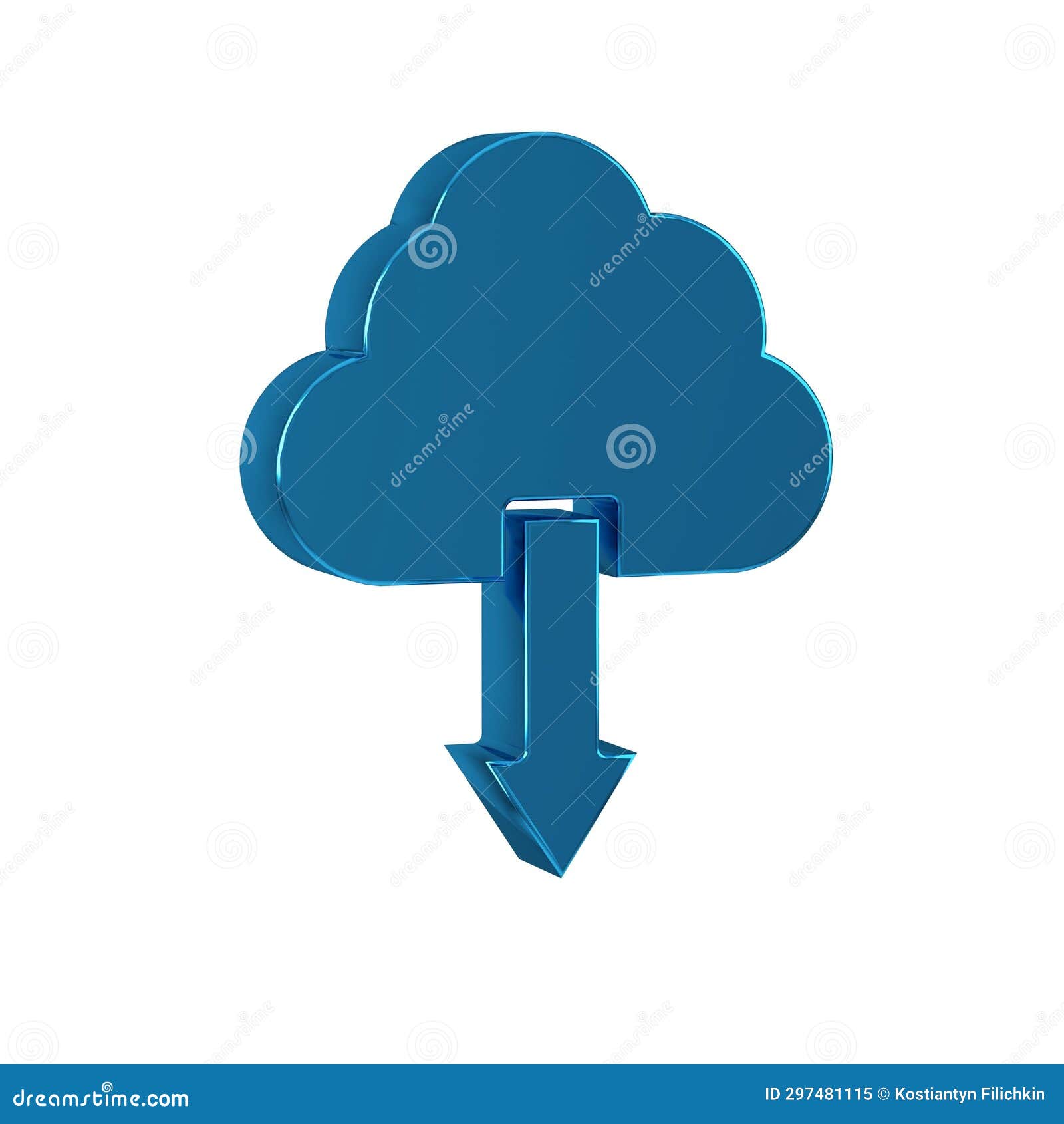Icono De Descarga De Nube Azul Aislado En Fondo Transparente. Stock de ... Icono De Descarga De Nube Azul Aislado En Fondo Transparente. Stock de ...