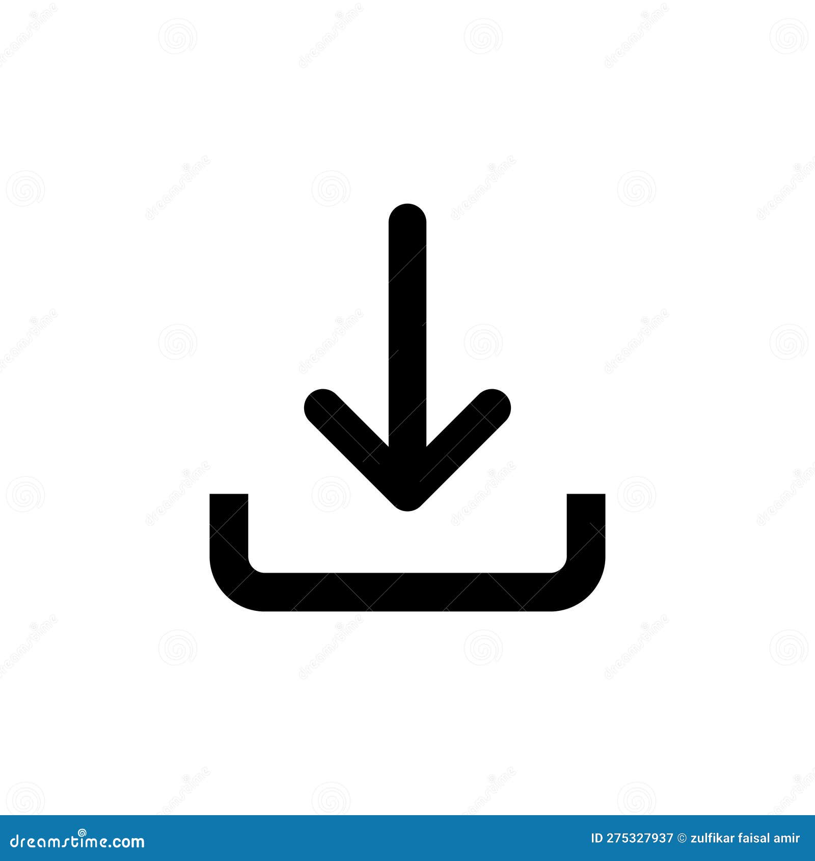 Icono De Descarga . Icono De Vector De Descarga Ilustración del Vector ...