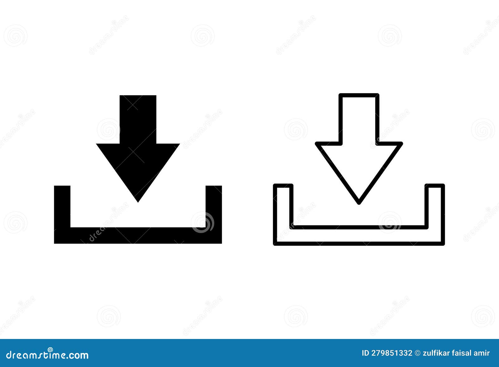 Icono De Descarga . Icono De Vector De Descarga Ilustración del Vector ...