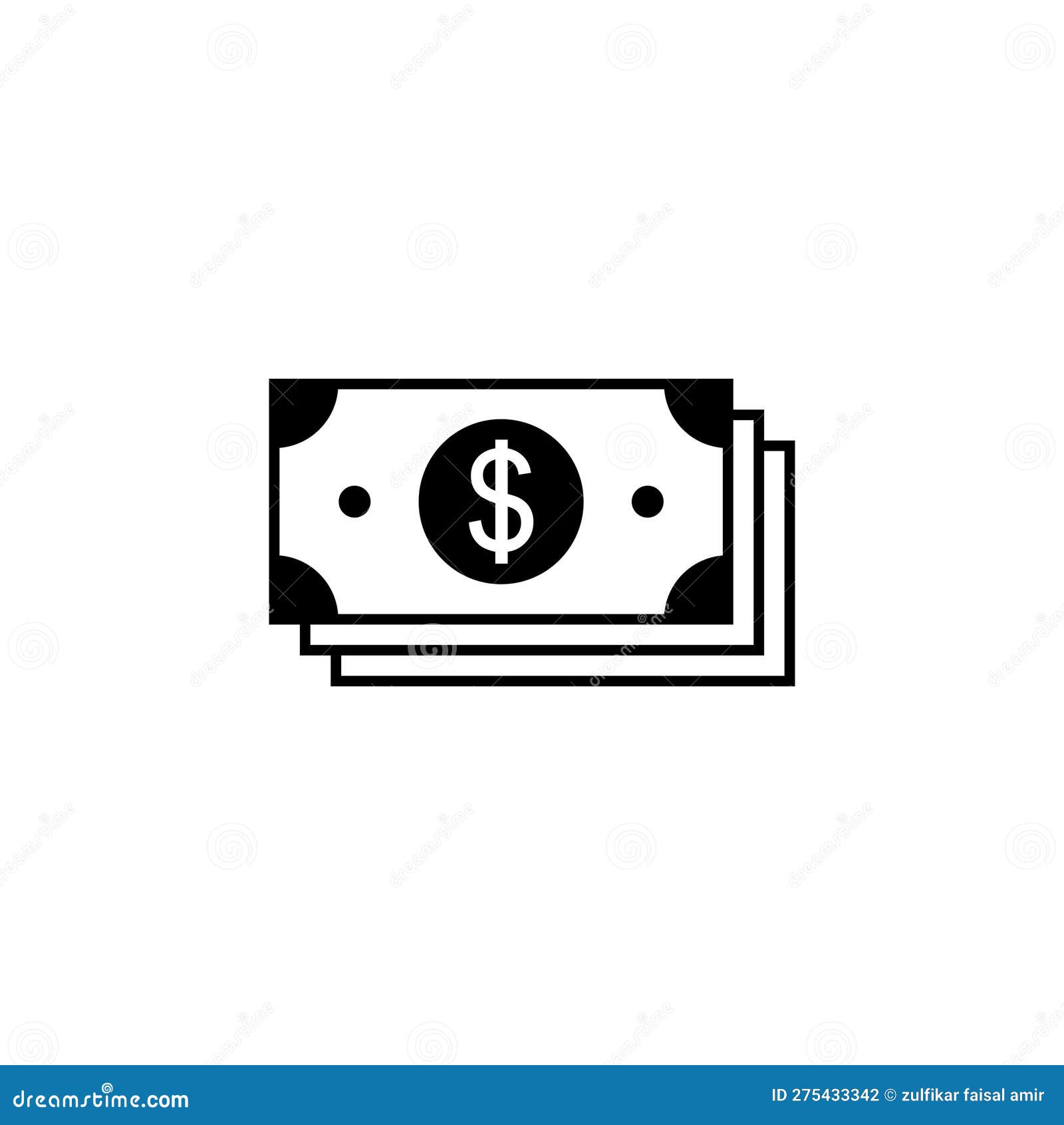 Icono De Dinero. Icono De Vector De Dinero Ilustración del Vector ...