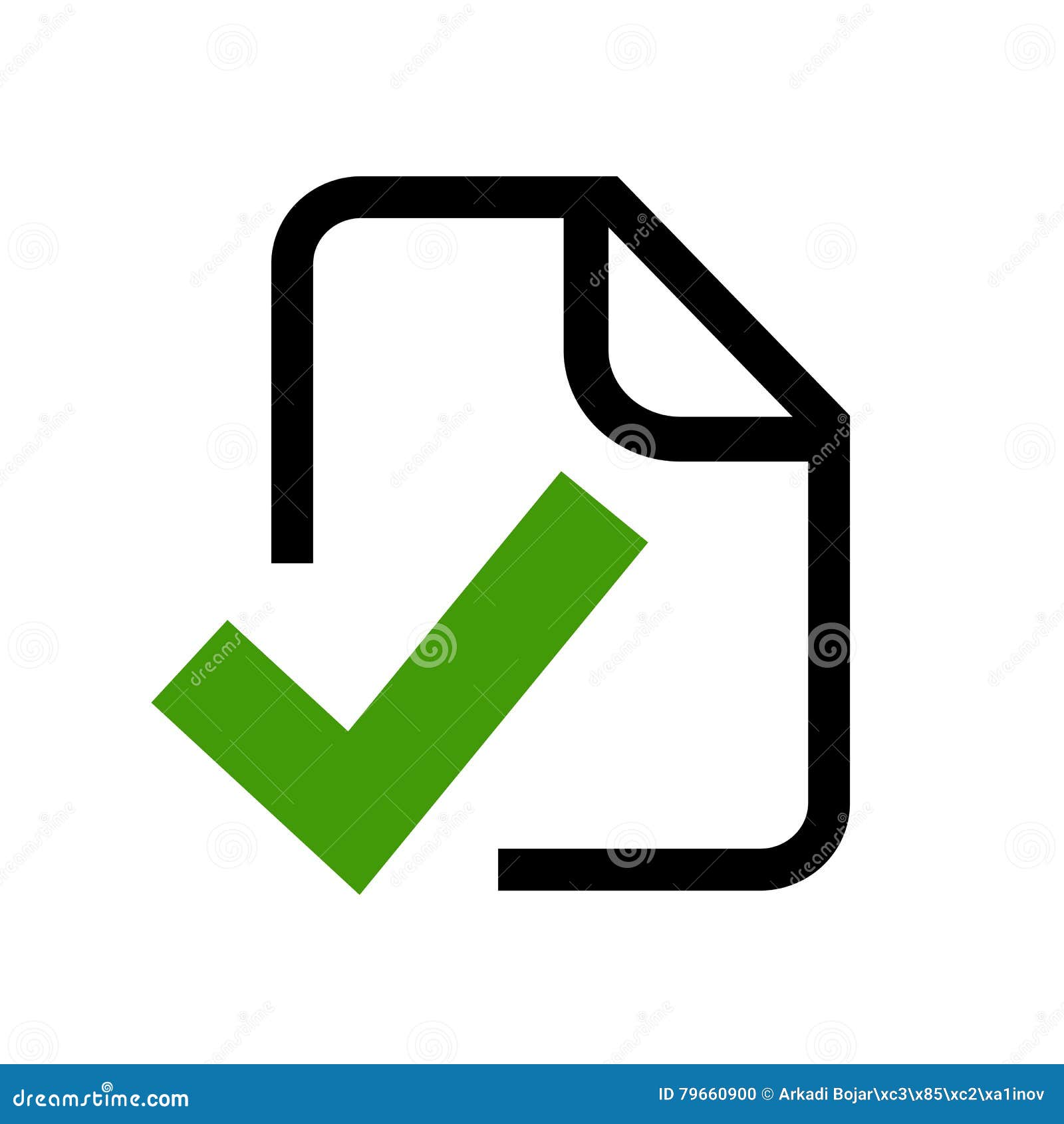 Icono De Documento Aprobado Ilustración del Vector - Ilustración de ...