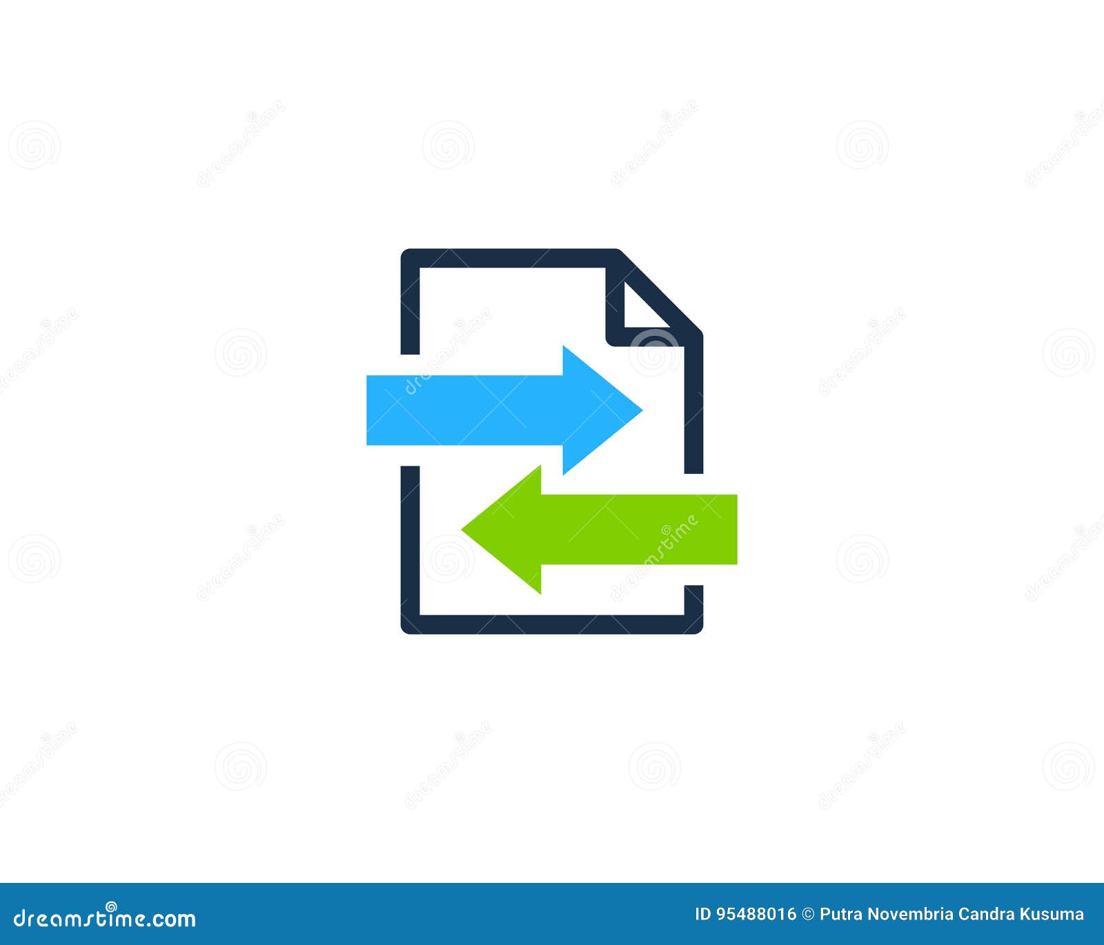 Icono De Documento De La Parte Logo Design Element Ilustración del ...