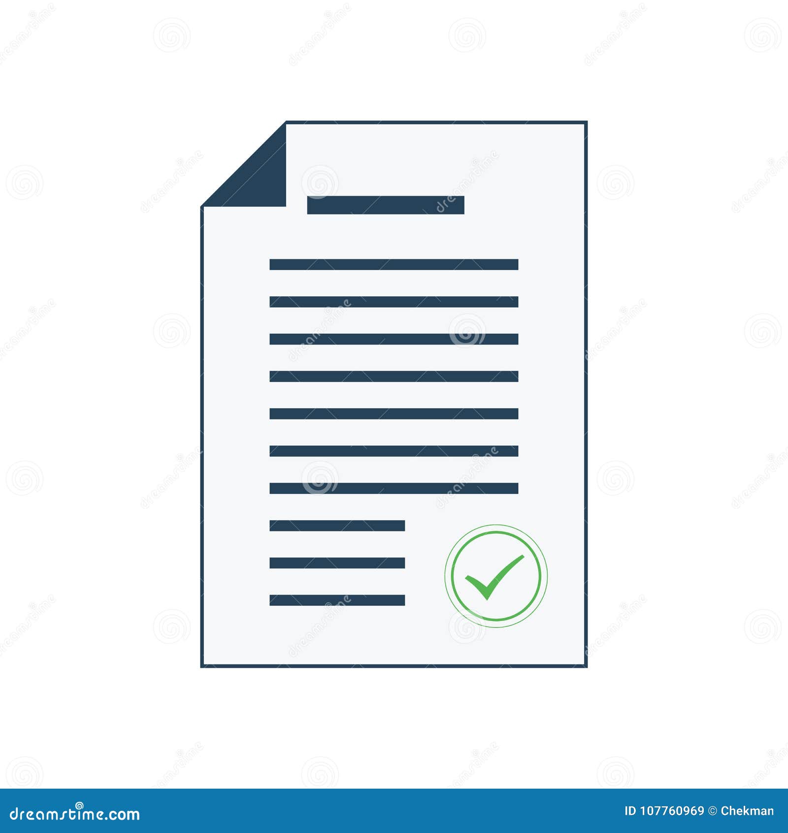 Icono De Documento Ilustración Del Vector Stock de ilustración ...