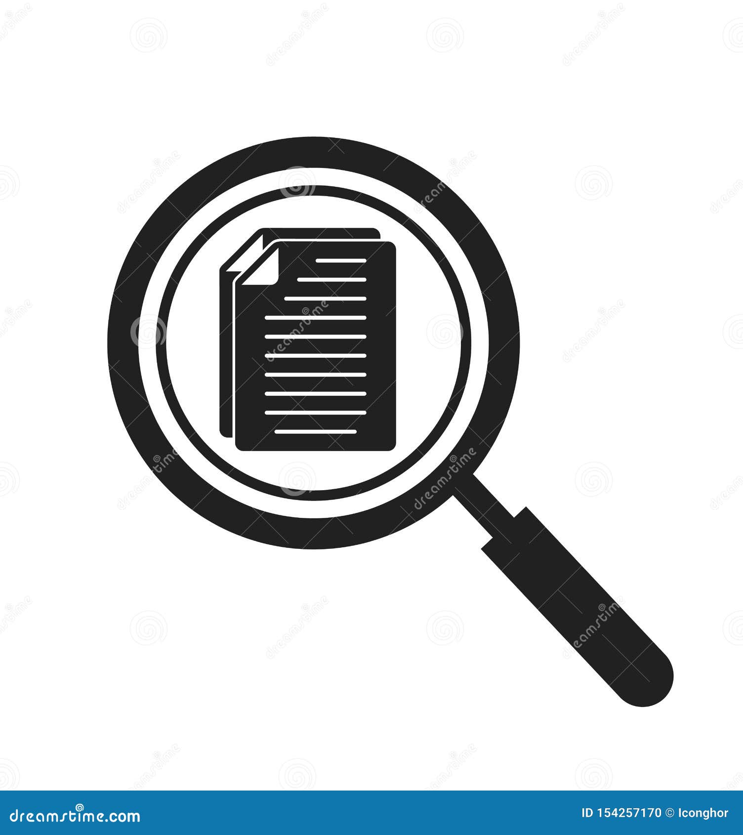 Icono De Documento De La B?squeda Ilustración del Vector - Ilustración de nota, pictograma ...
