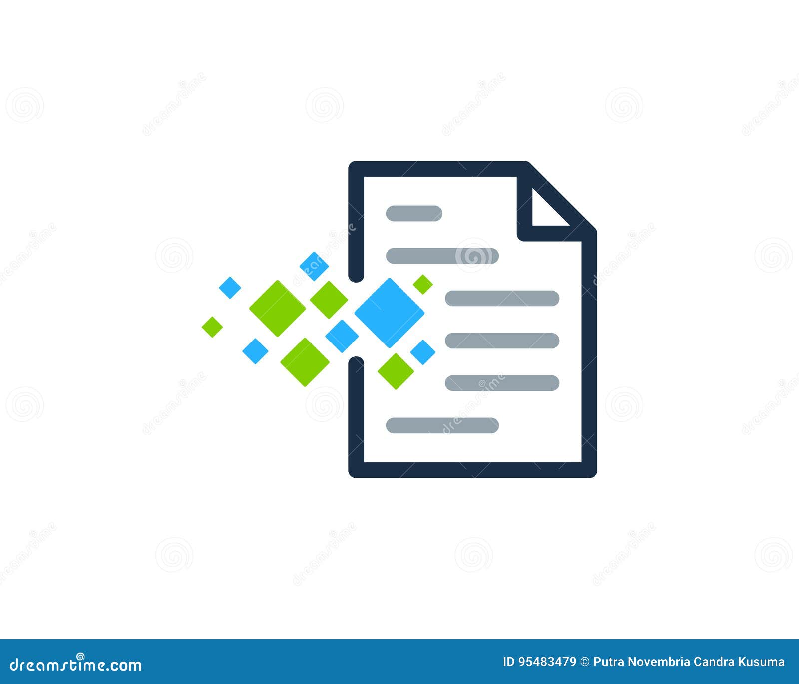 Icono De Documento Logo Design Element Ilustración del Vector ...