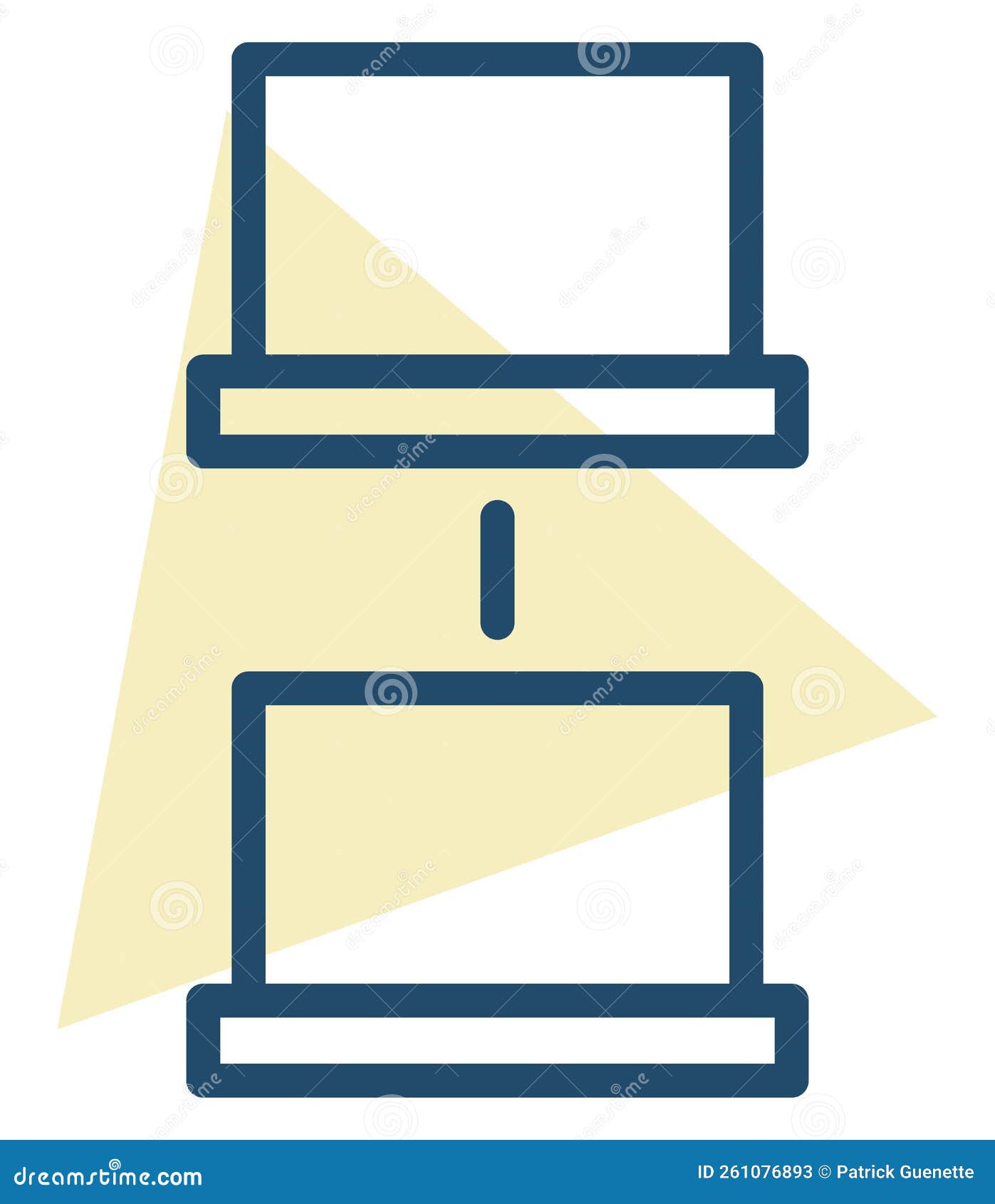 Icono de dos laptops ilustración del vector. Ilustración de icono ...