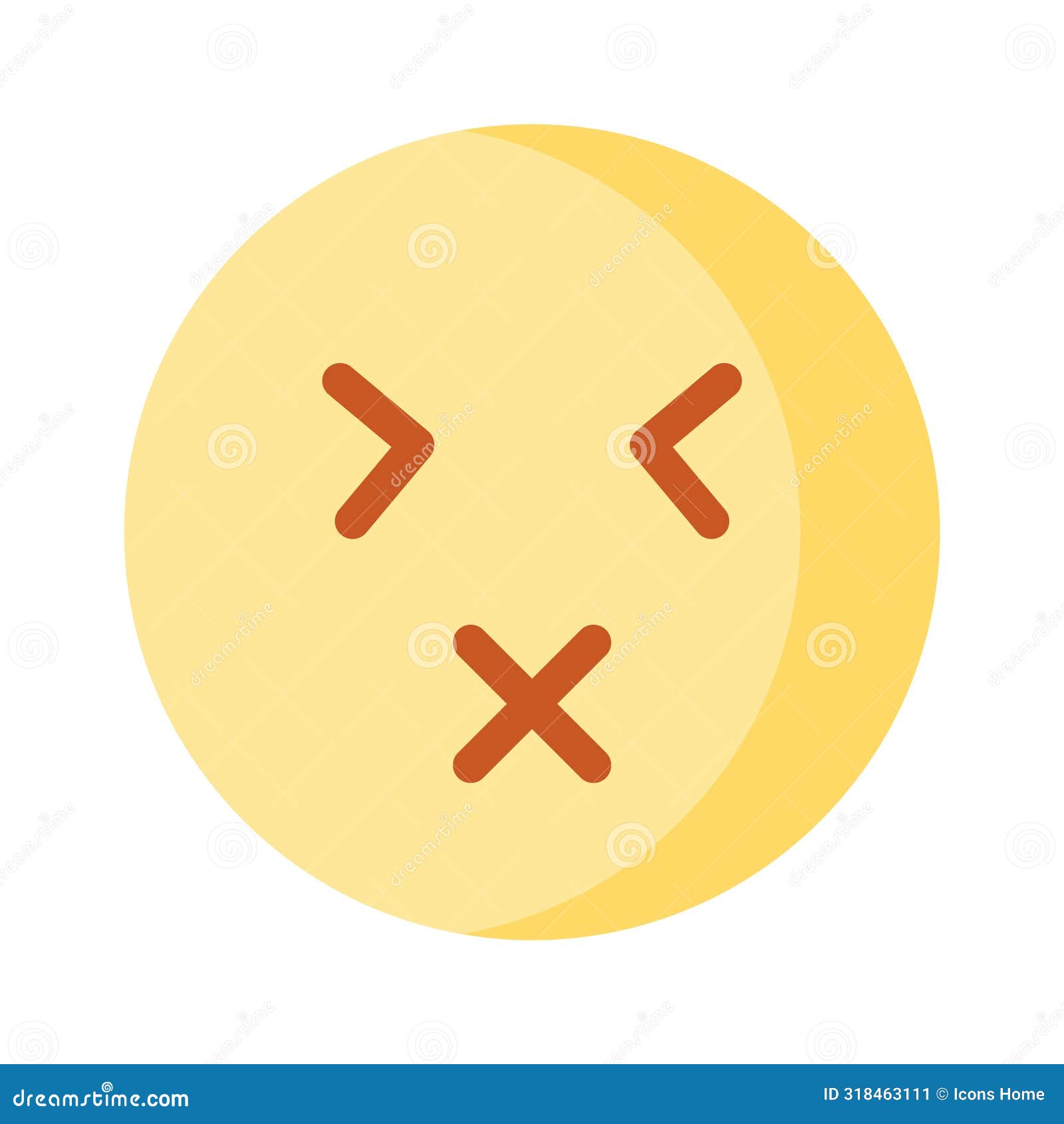 Icono De Emoji De Cara Agria Creativo Y Vector De Prima Ilustración del ...