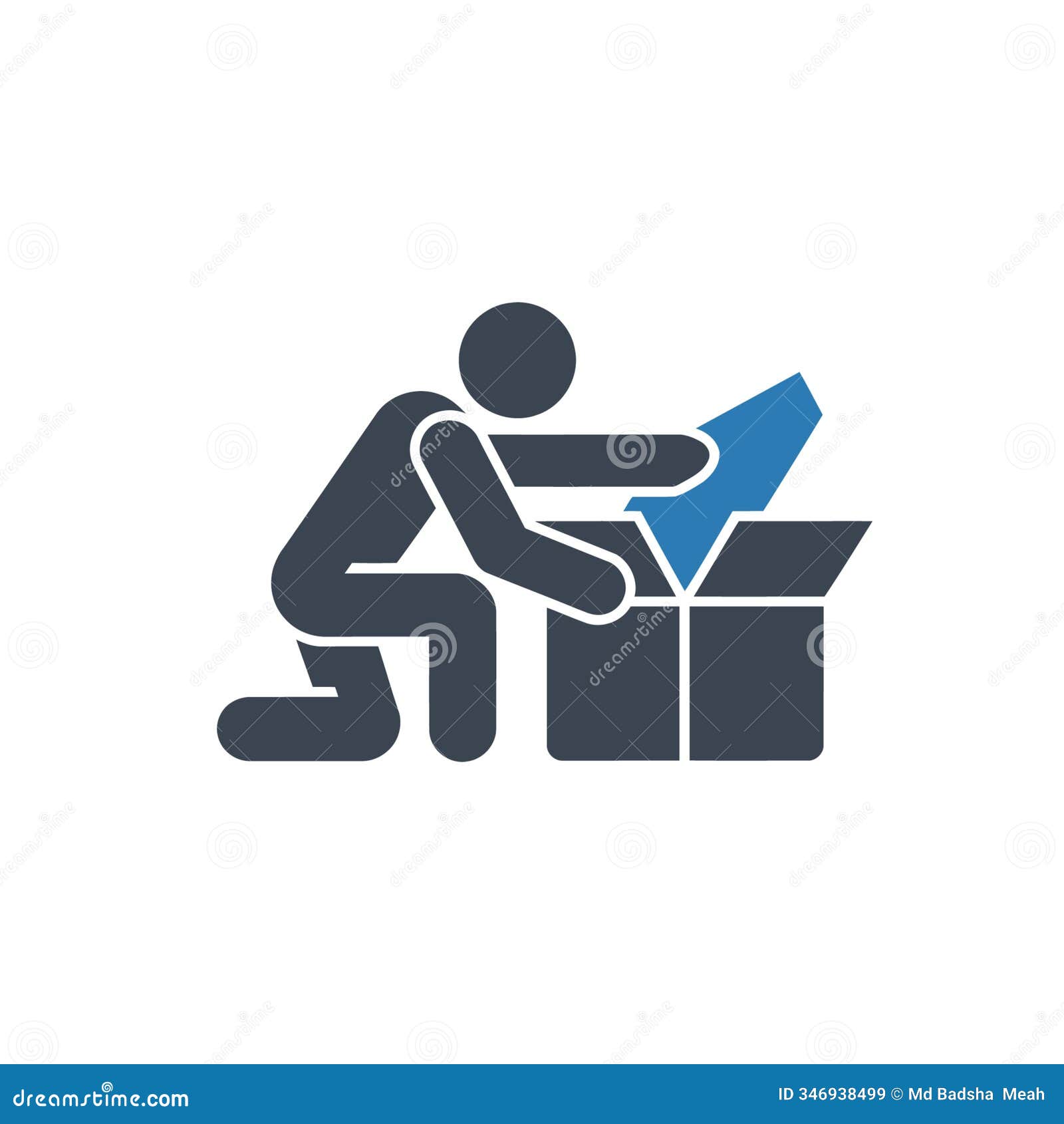 Icono de empaque ilustración del vector. Ilustración de embalaje ...