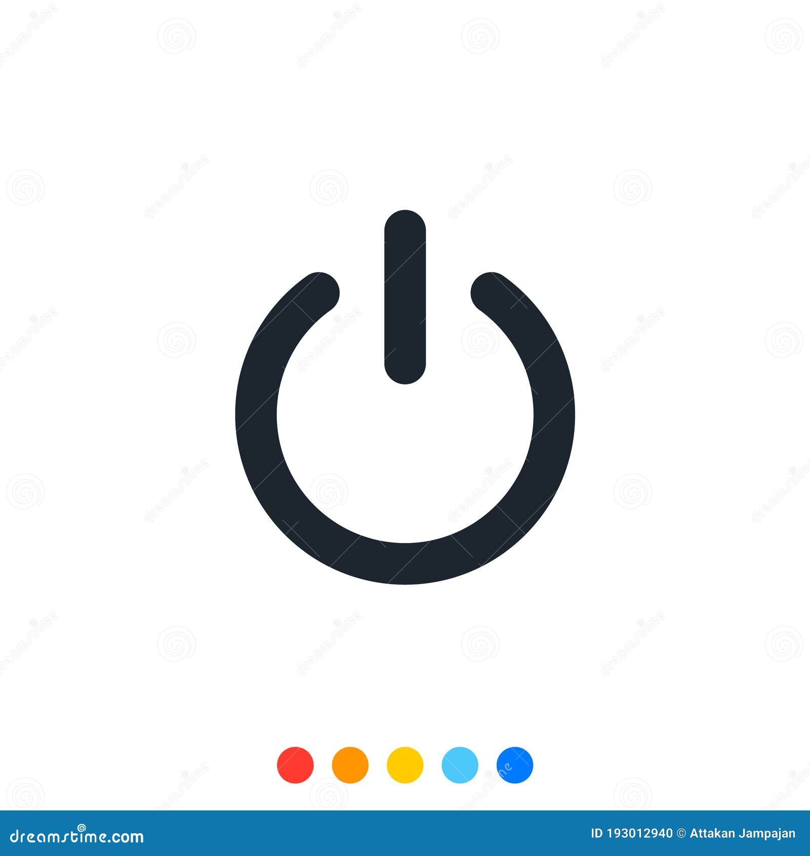 Icono De Encendido O Apagado Ilustración del Vector - Ilustración de ...