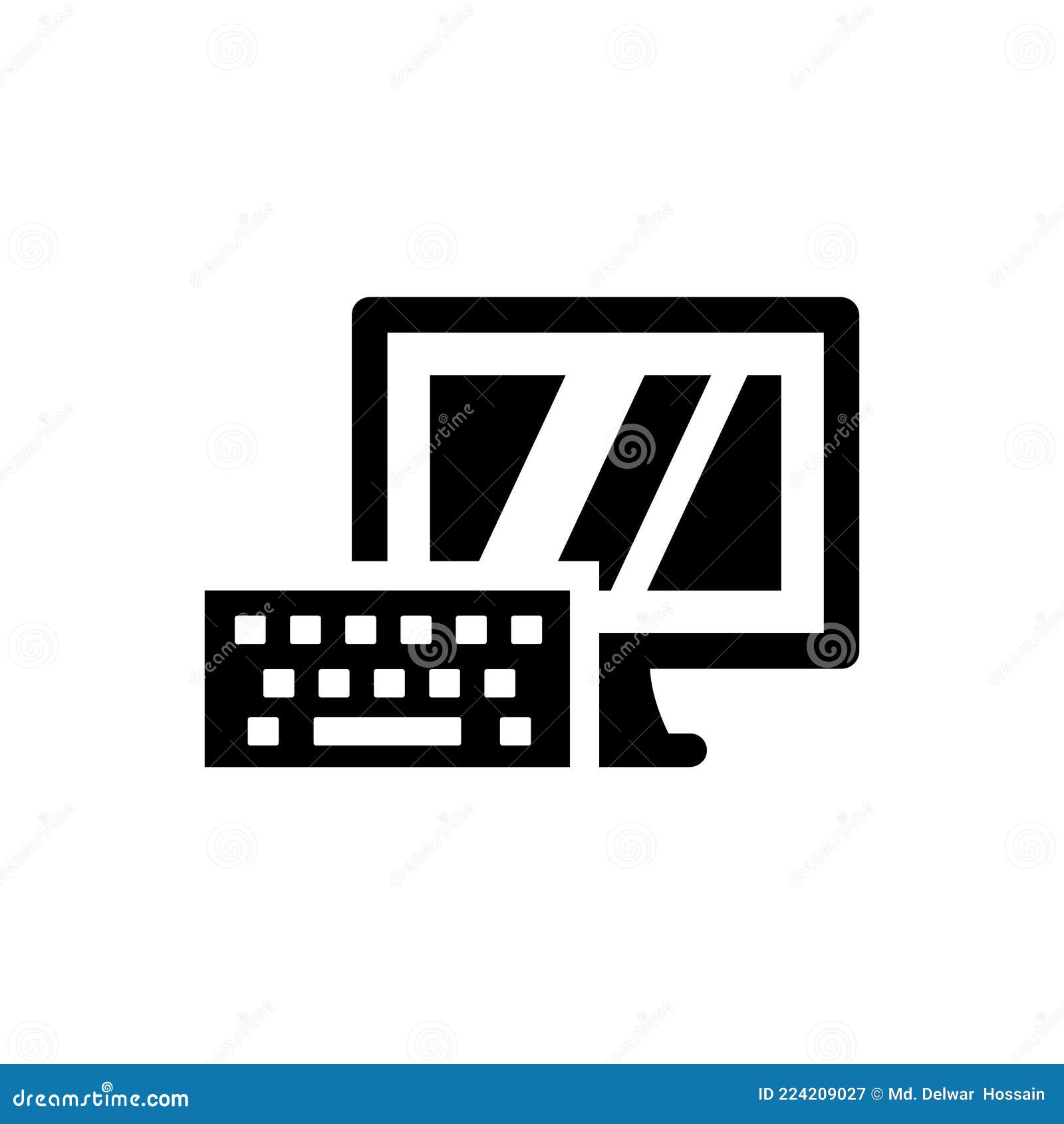 Icono de equipo ilustración del vector. Ilustración de dispositivo ...