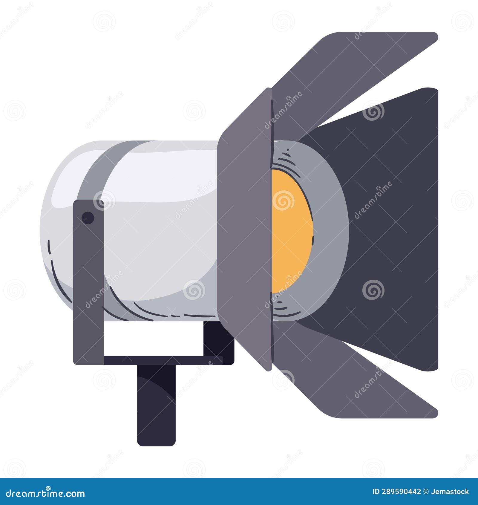 Icono de equipo de foco ilustración del vector. Ilustración de objeto ...