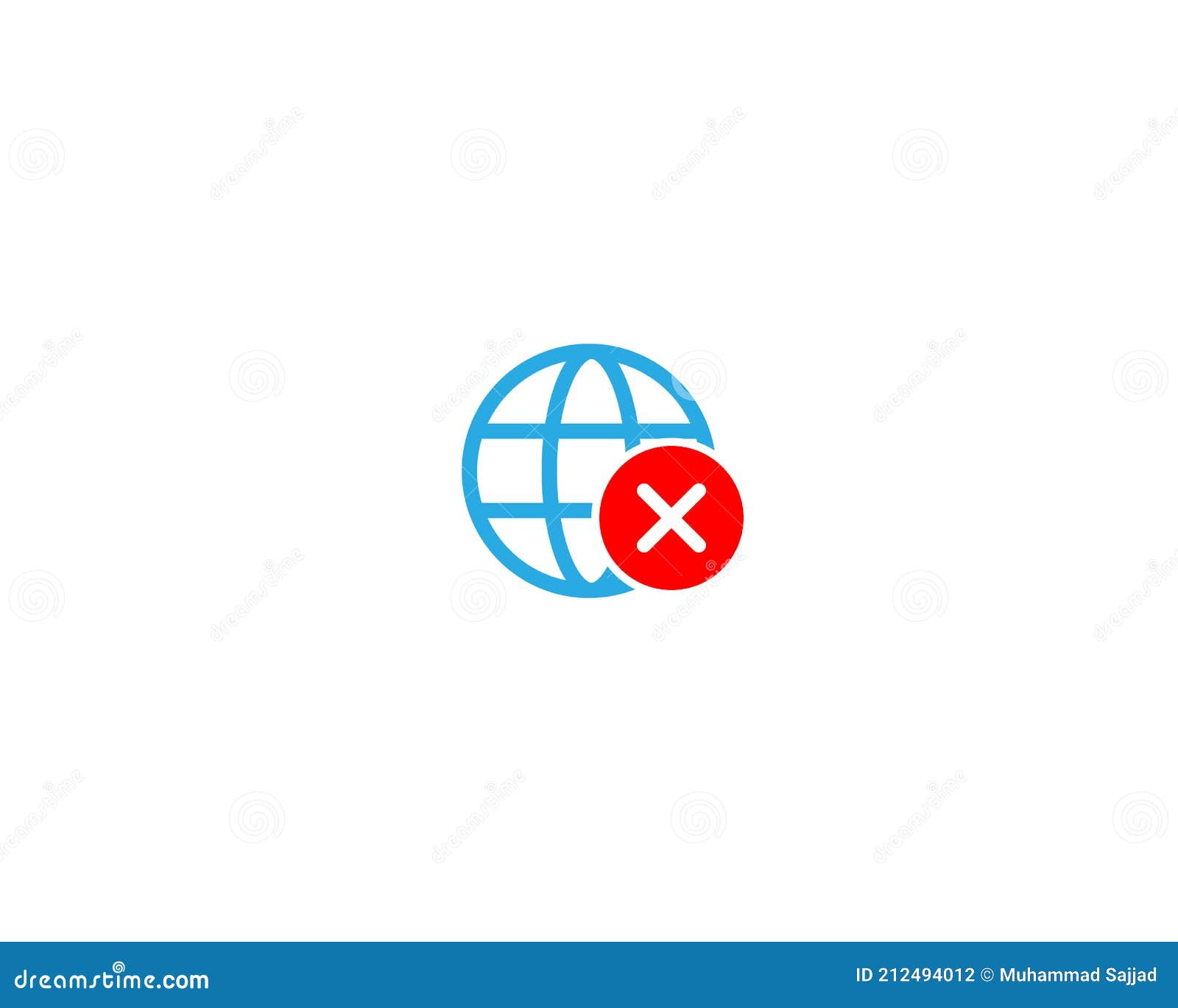 Icono De Error De Conexión a Internet Web Ilustración del Vector ...
