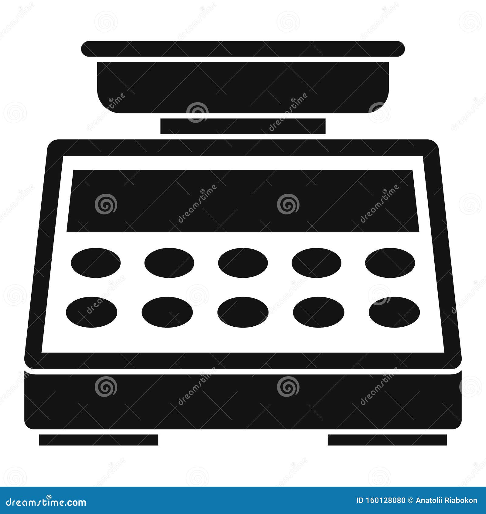 Icono De Escalas De Botones Digitales, Estilo Simple Ilustración del ...