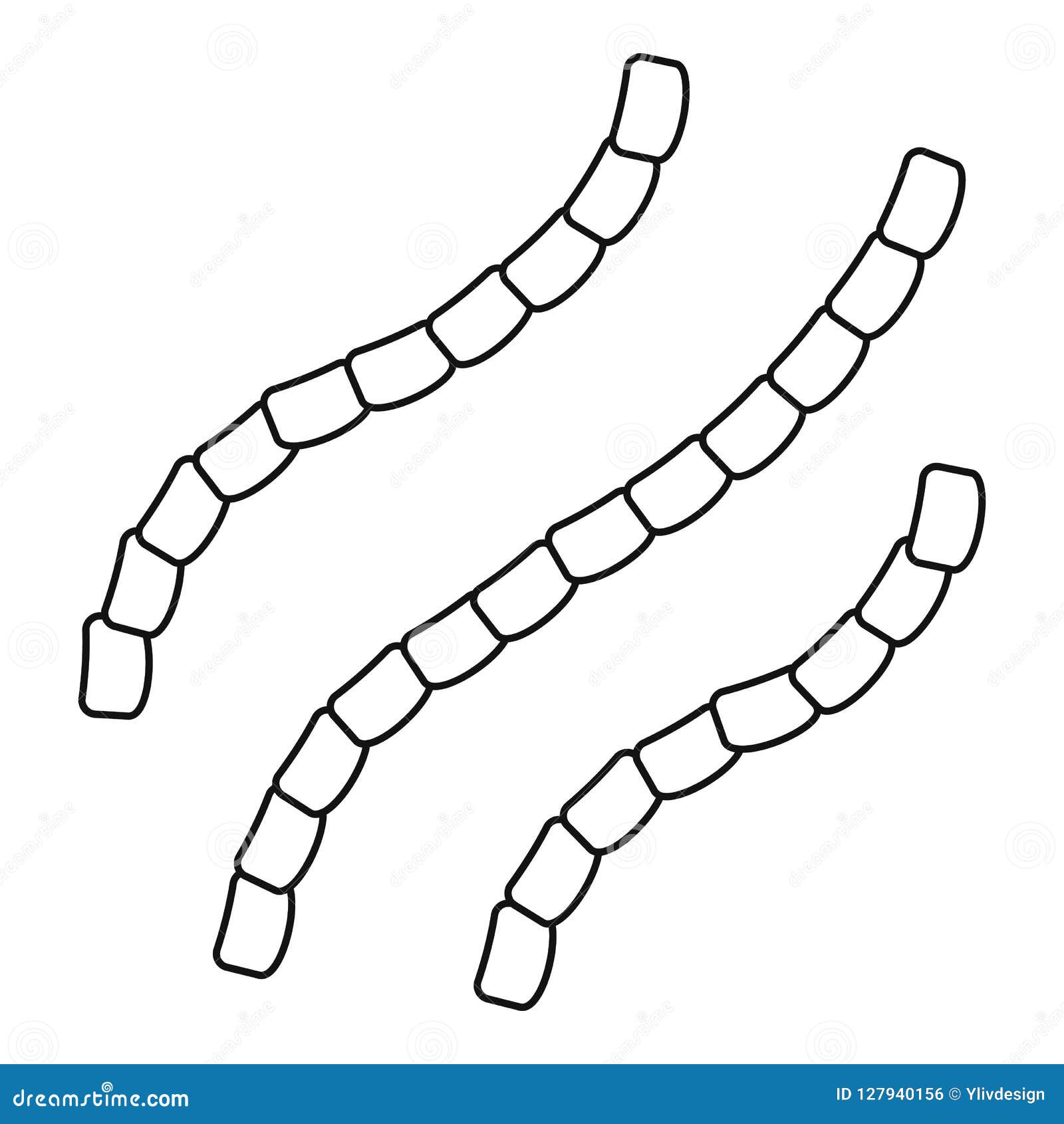 Icono De Escherichia Coli, Estilo Del Esquema Stock de ilustración ...