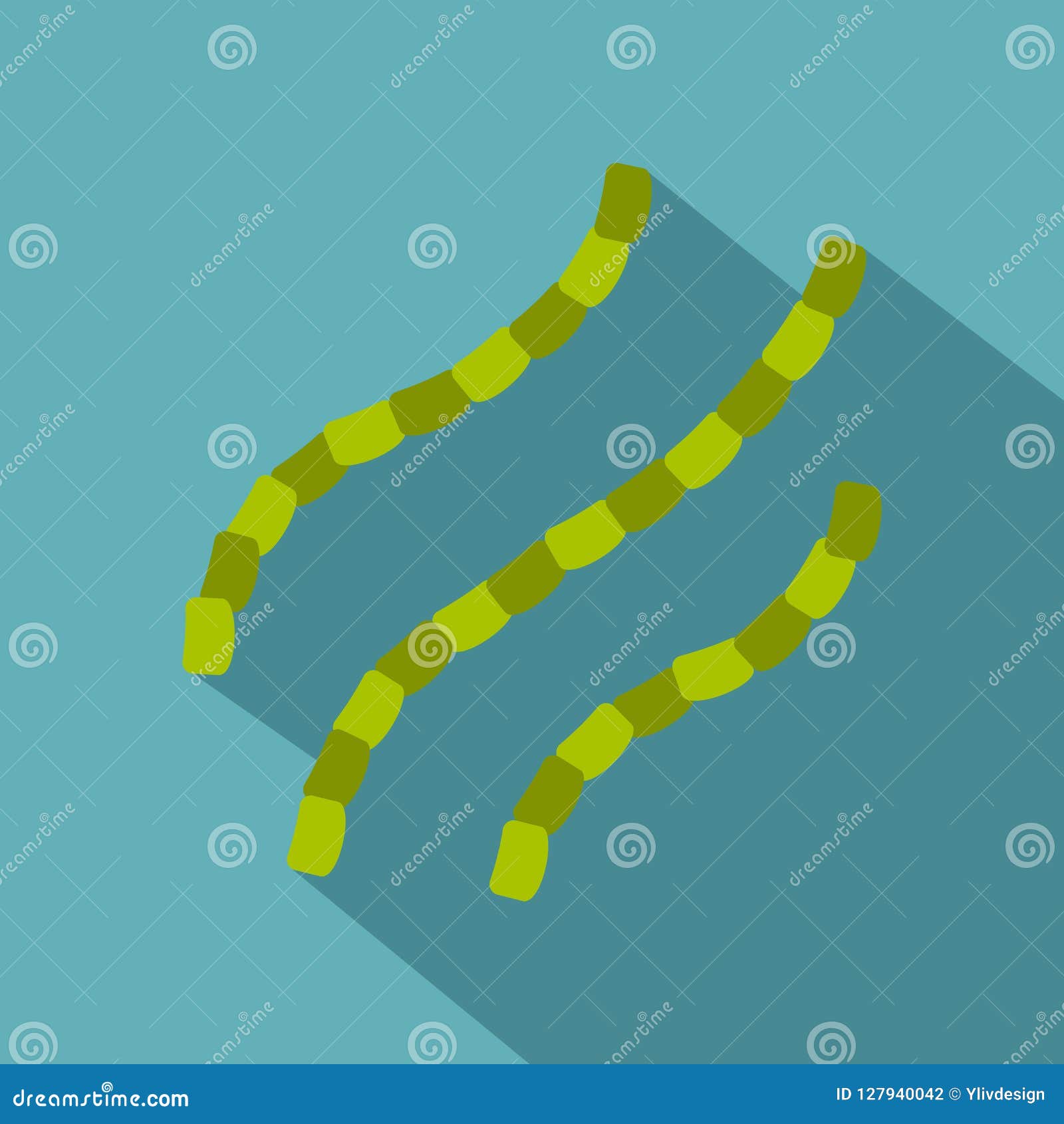 Icono De Escherichia Coli, Estilo Plano Stock de ilustración ...