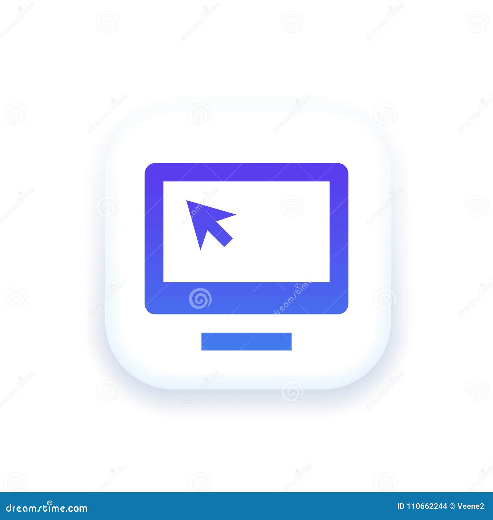 Icono de escritorio remoto stock de ilustración. Ilustración de vector ...