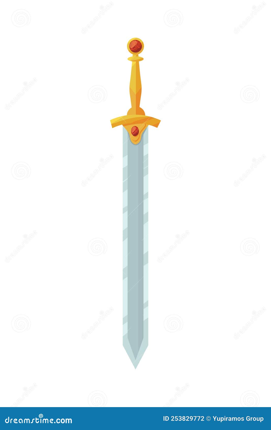 Icono de espada medieval ilustración del vector. Ilustración de objeto ...