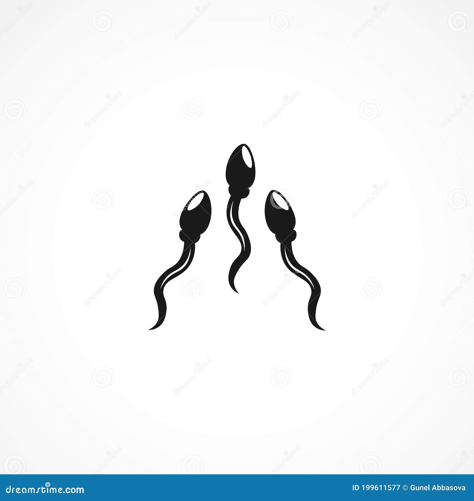 Icono De Esperma, Espermatozoides Aislado Ilustración del Vector ...